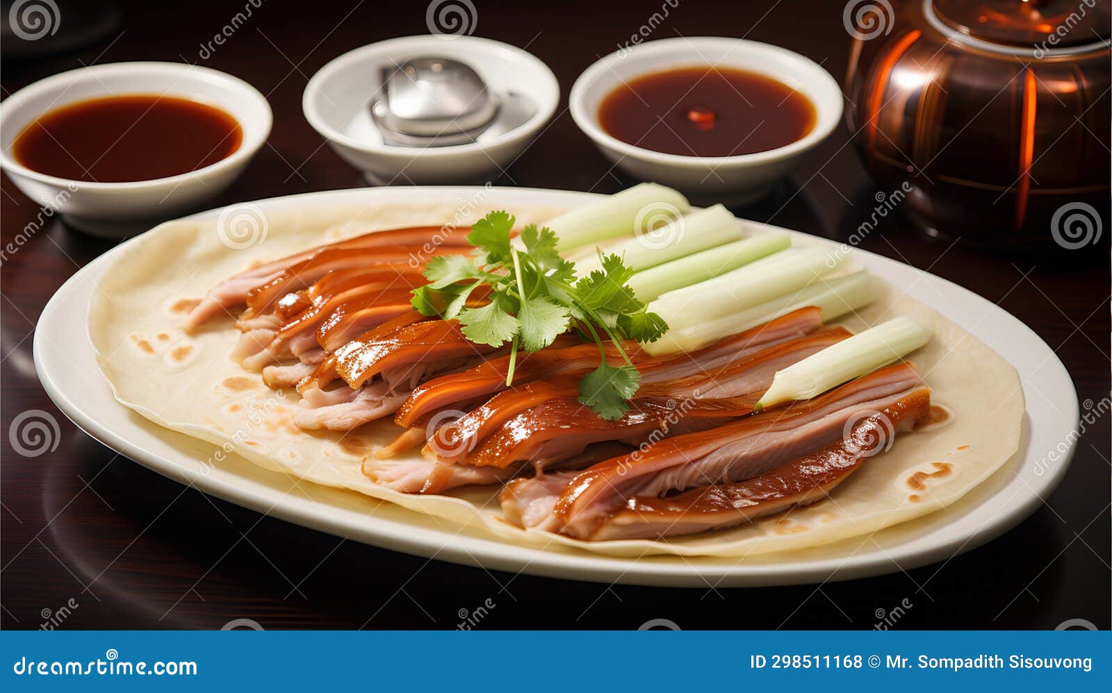 Delicious Chinese Peking Duck, Classic Roasted Duck Dish from Beijing ...