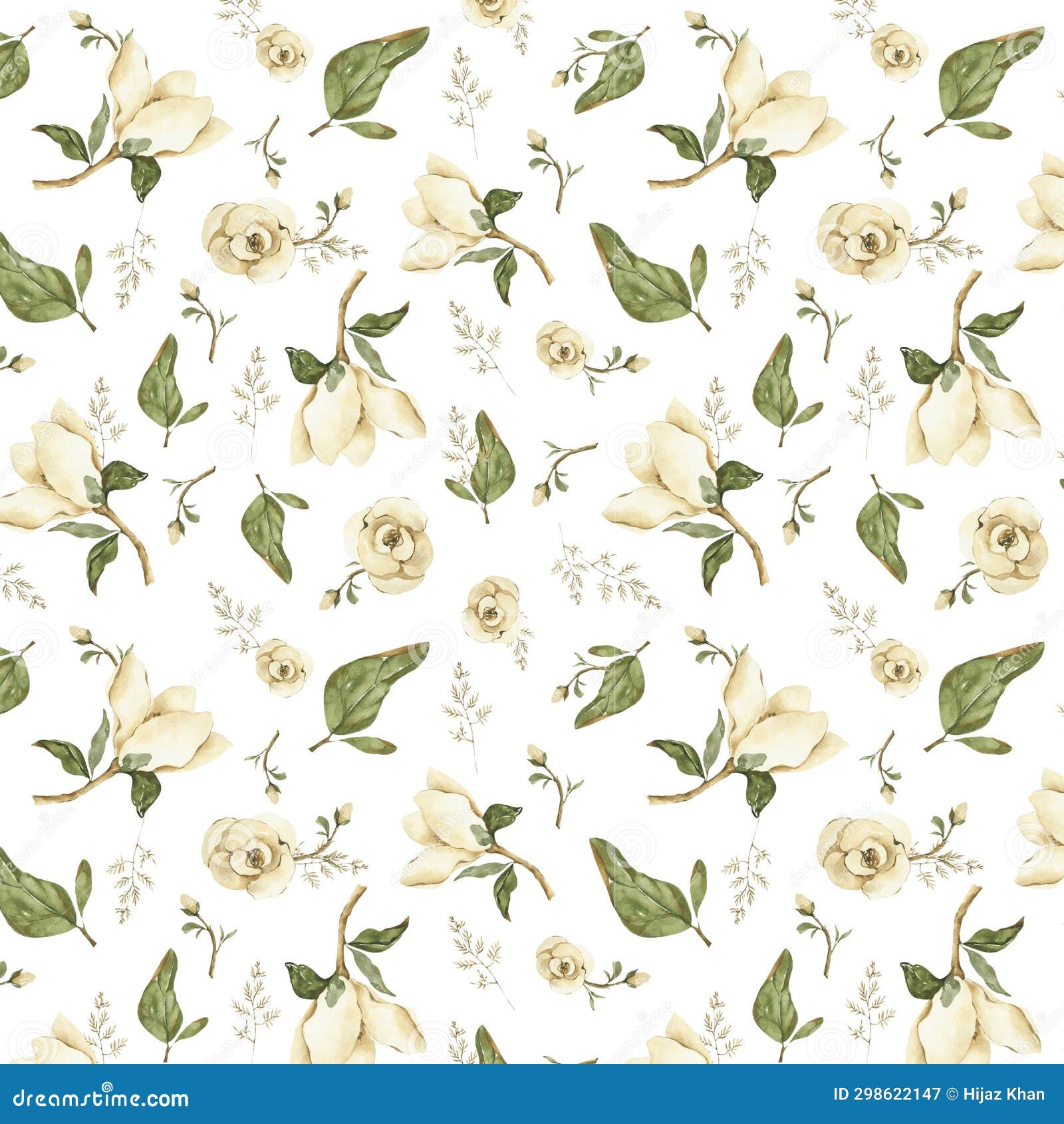 Seamless Pattern for Bedsheet and Curtains Design Stock Illustration ...