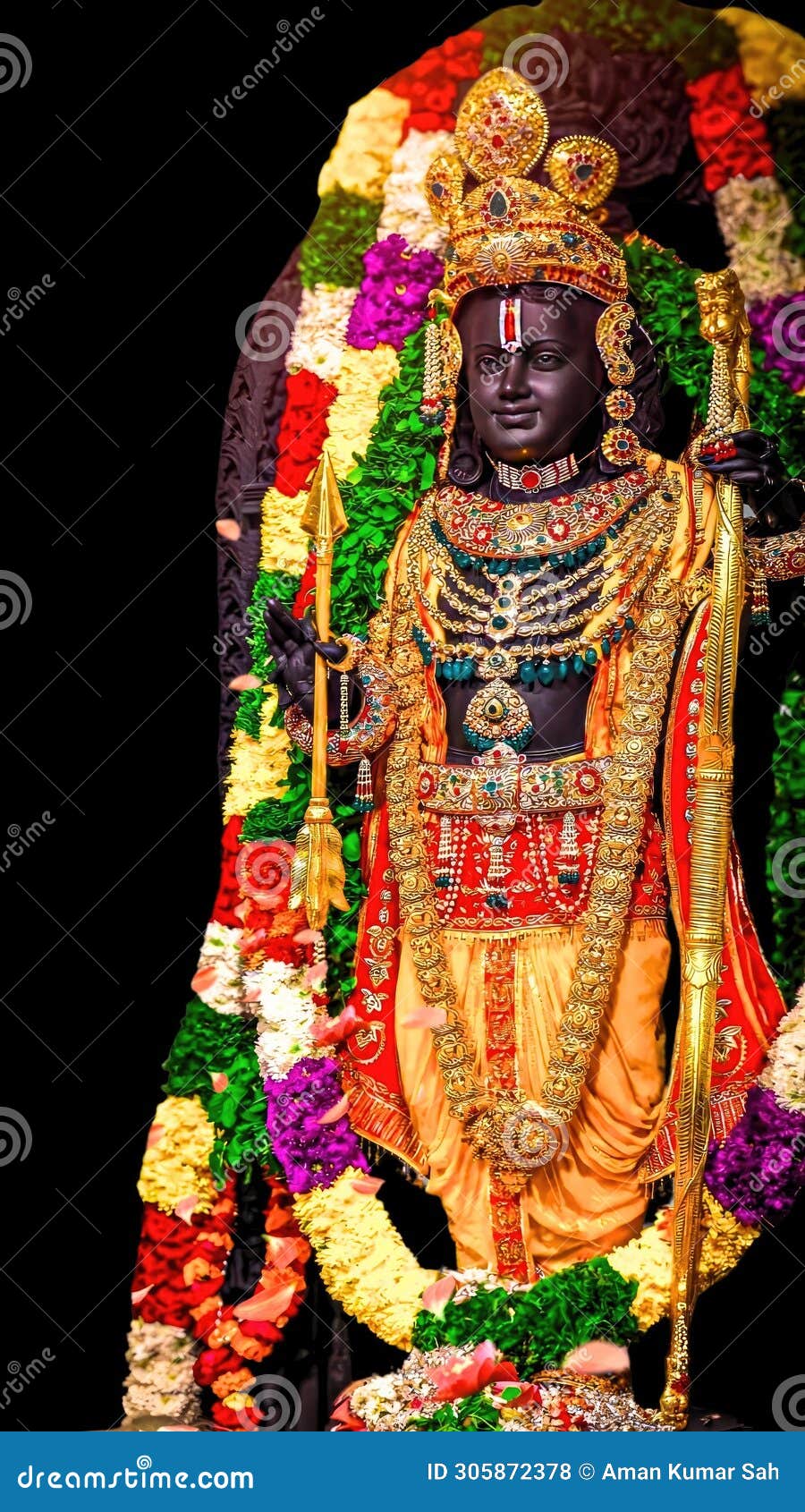 Beautiful Statue of Lord Ram Lalla Stock Photo - Image of vector, shree ...