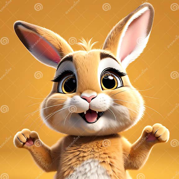 Cute Happy Baby Bani White Brown Color Stock Illustration ...