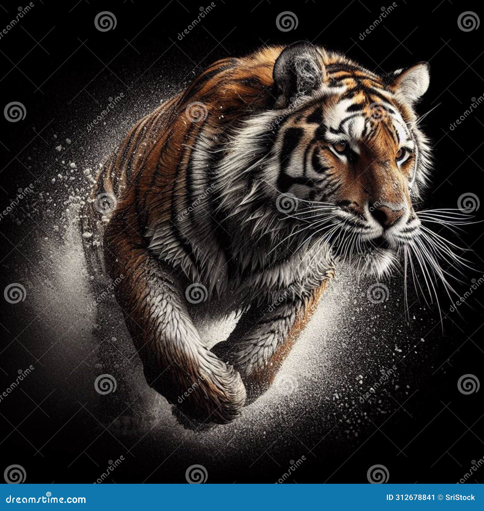Tiger's Fierce Beauty Royalty-Free Stock Image | CartoonDealer.com ...