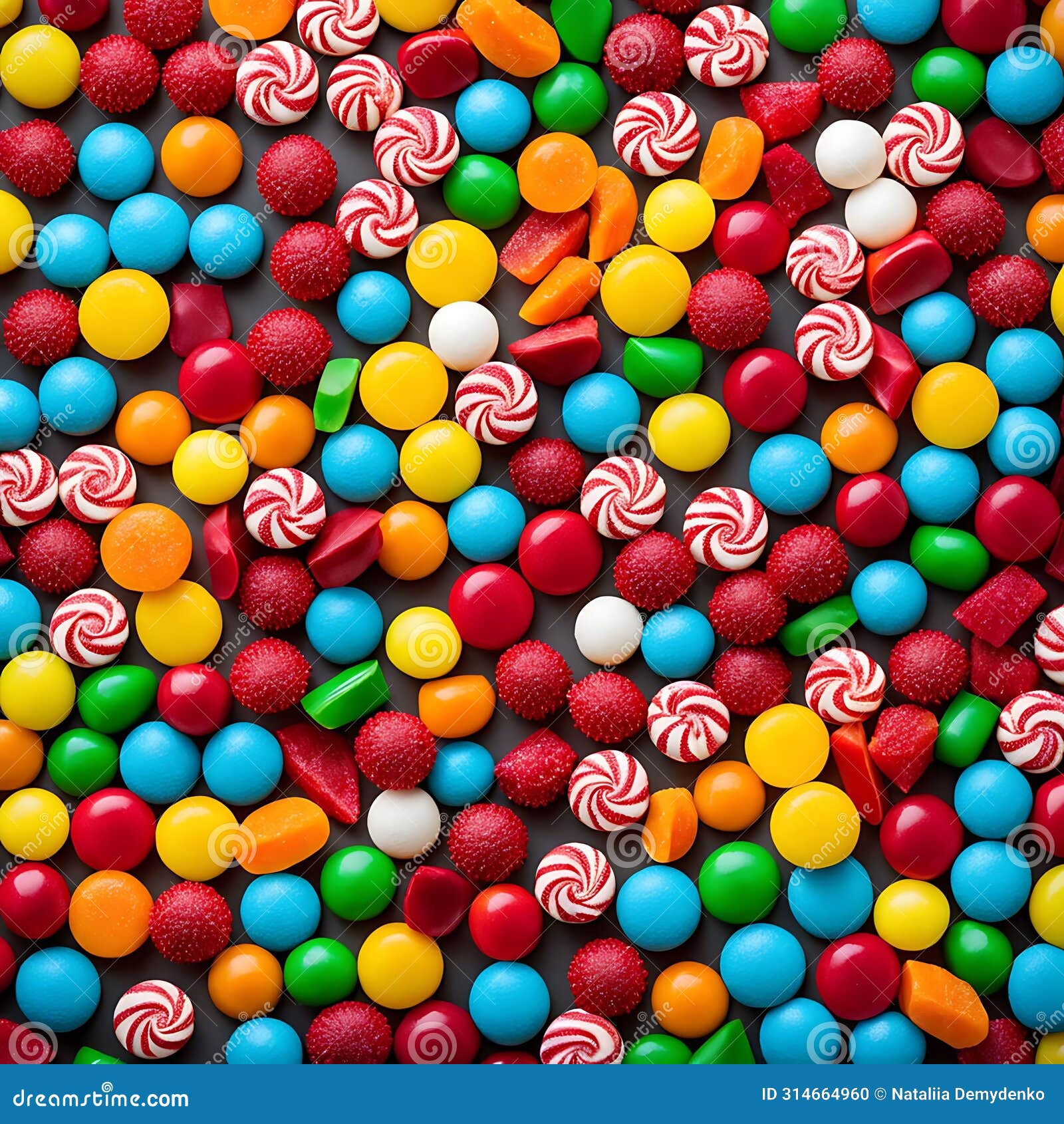 Multi-colored Small Round Candy Stock Illustration - Illustration of ...