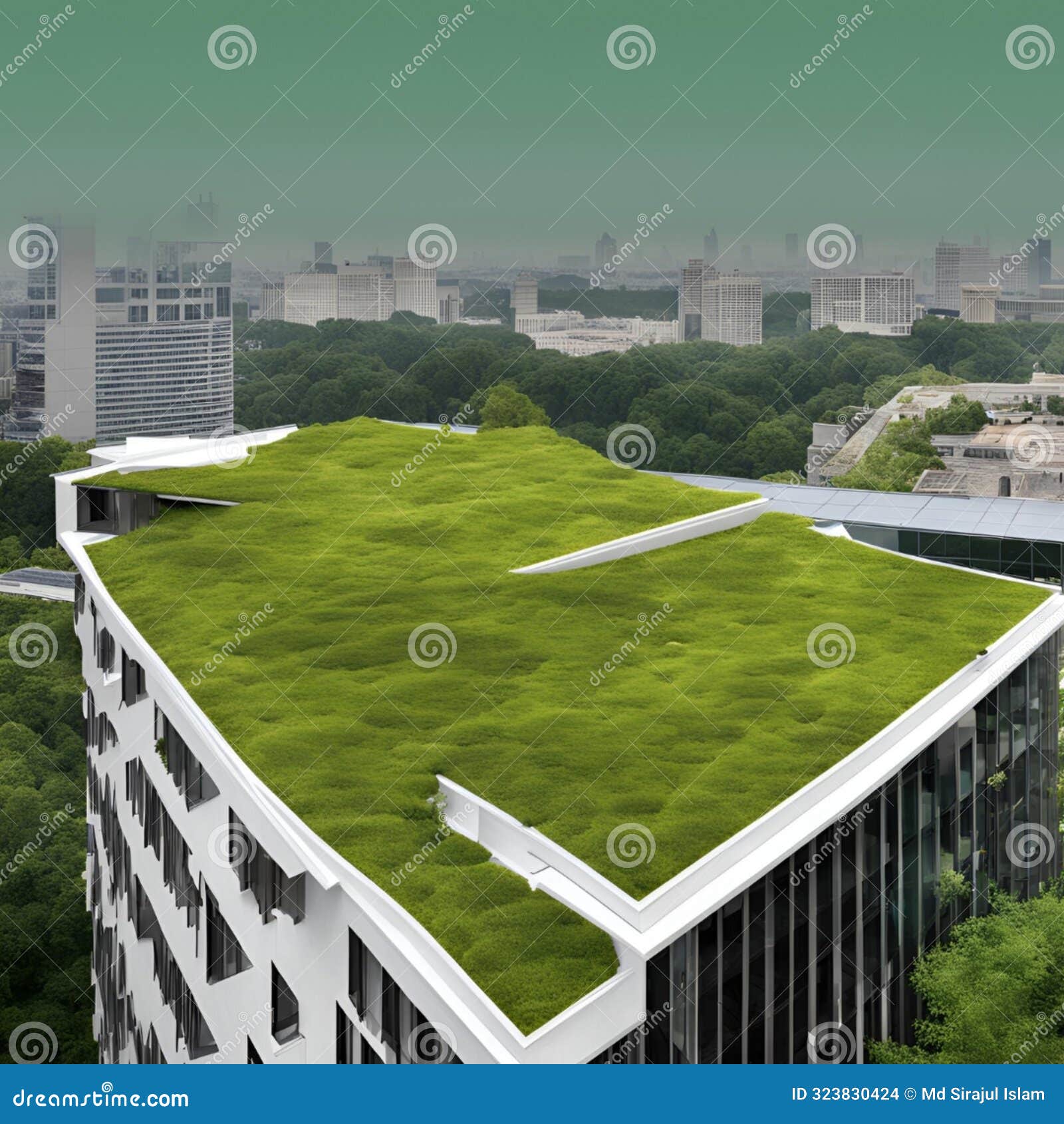 Green Roof for Sustainable Building: a Cinematic Visual Created with AI ...