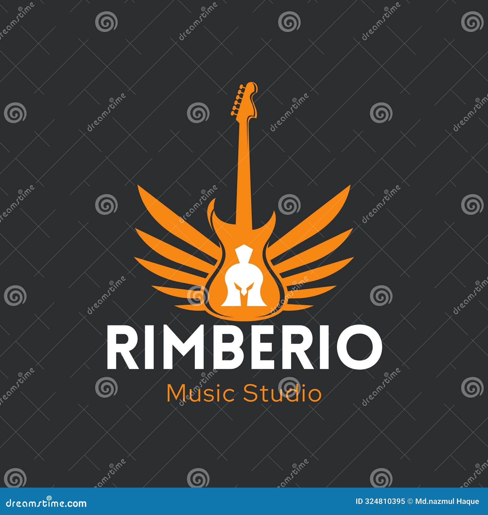 Music logo Rimberio stock illustration. Illustration of abstract ...