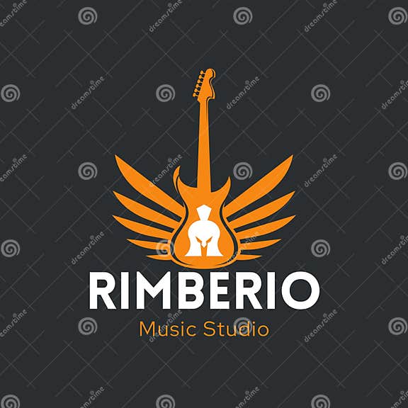 Music logo Rimberio stock illustration. Illustration of abstract ...