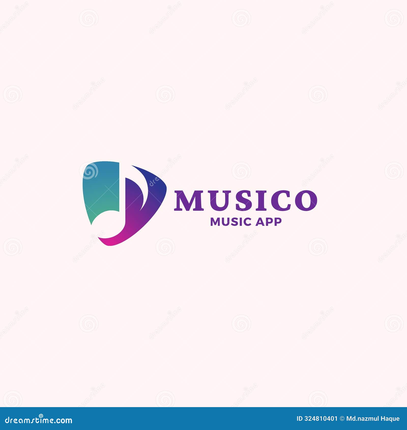 Music app logo stock illustration. Illustration of chat - 324810401