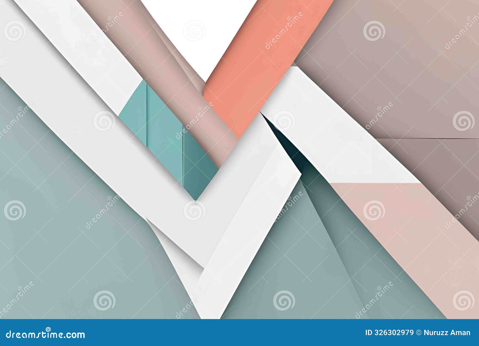 Modern Minimalist Dynamic Shapes Abstract Background, Geometric Figures ...