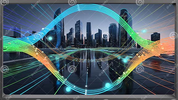 Rare Idea of Big Data Connection Technology Stock Illustration ...