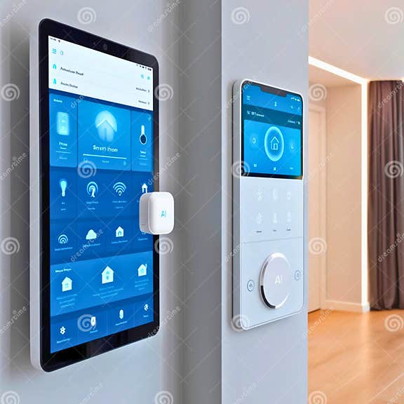 AI-Powered Smart Home Controls Stock Photo - Image of design, machine ...