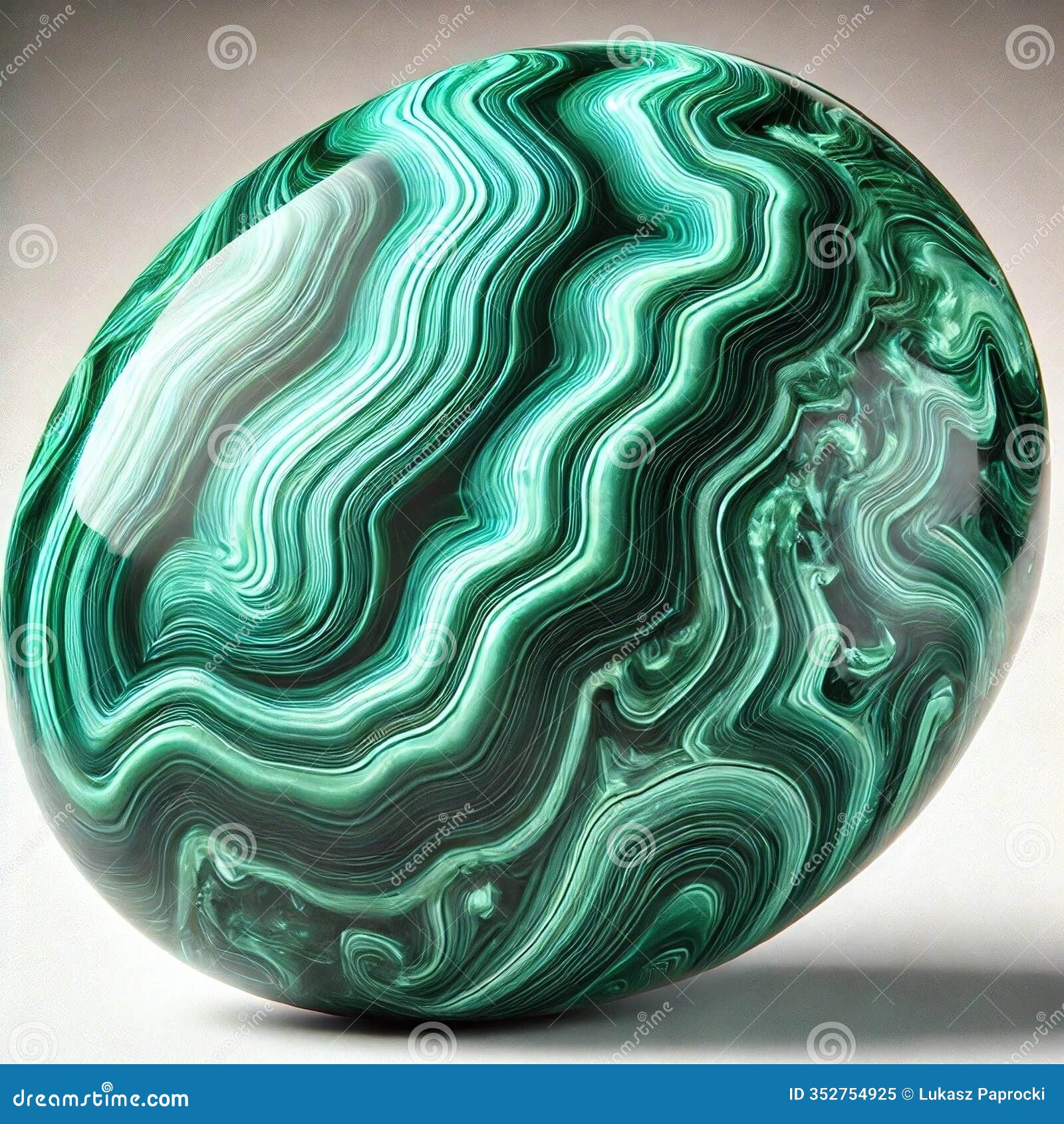 AI-Generated Image of a Green Precious Gemstone Stock Illustration ...