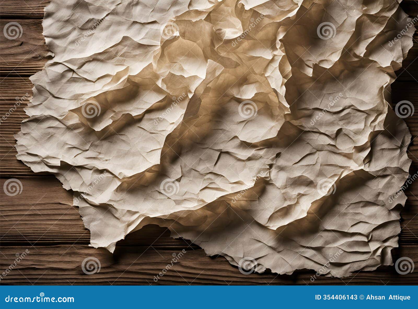 Enhance Your Crafts with Glued and Textured Wrinkled Paper Sheets Stock ...