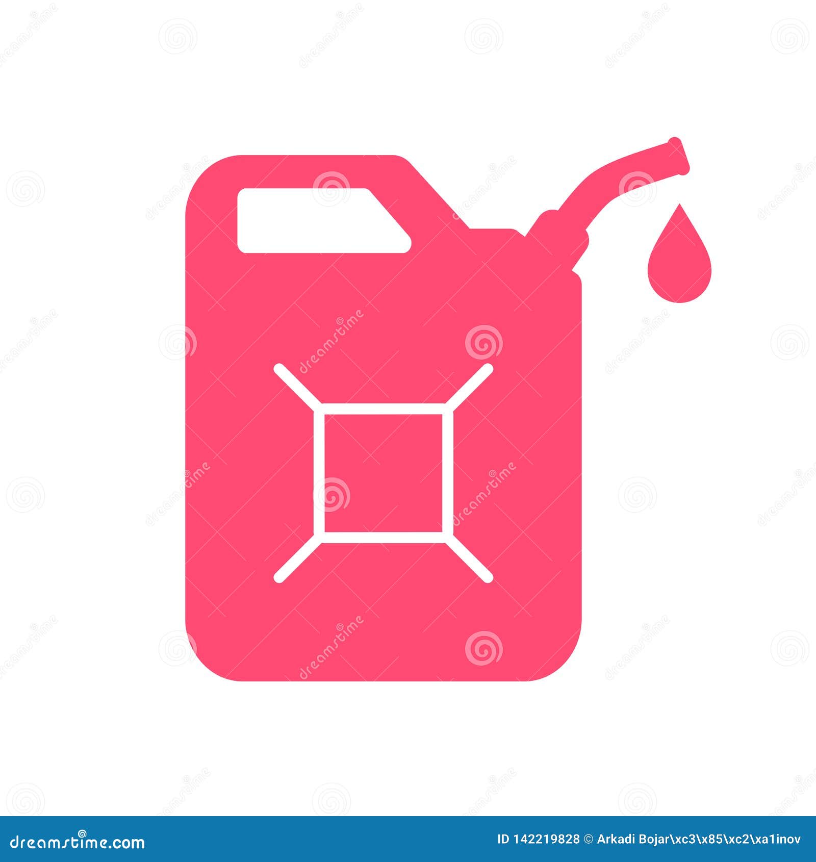 Fuel can vector icon stock vector. Illustration of automotive - 142219828