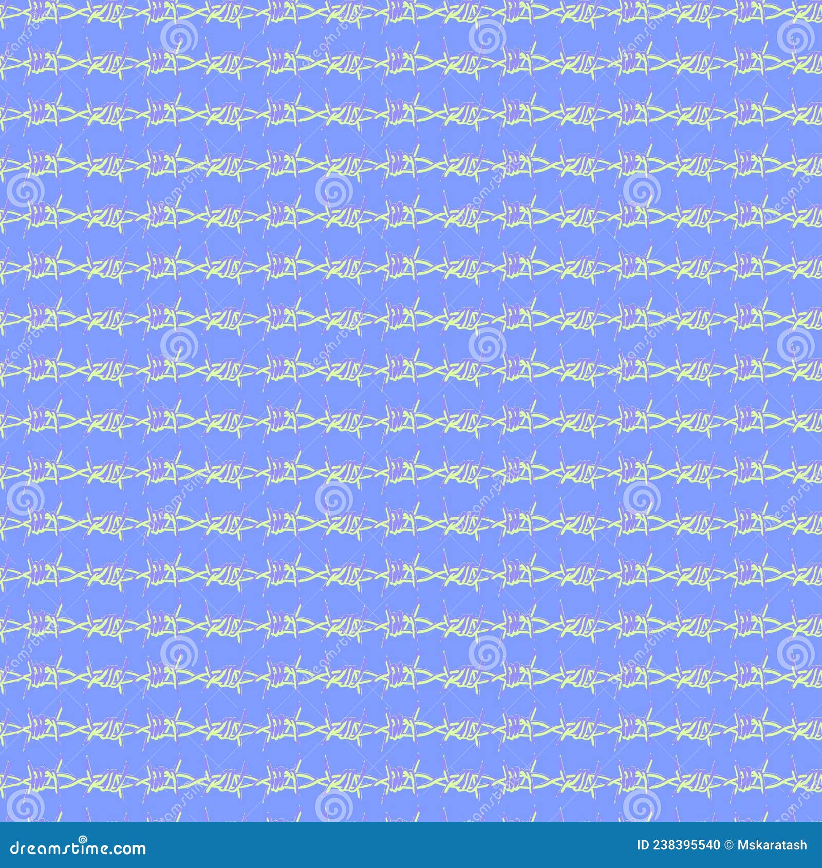 Seamless Barbed Wire Texture Vector Blue White Pattern Stock Vector ...