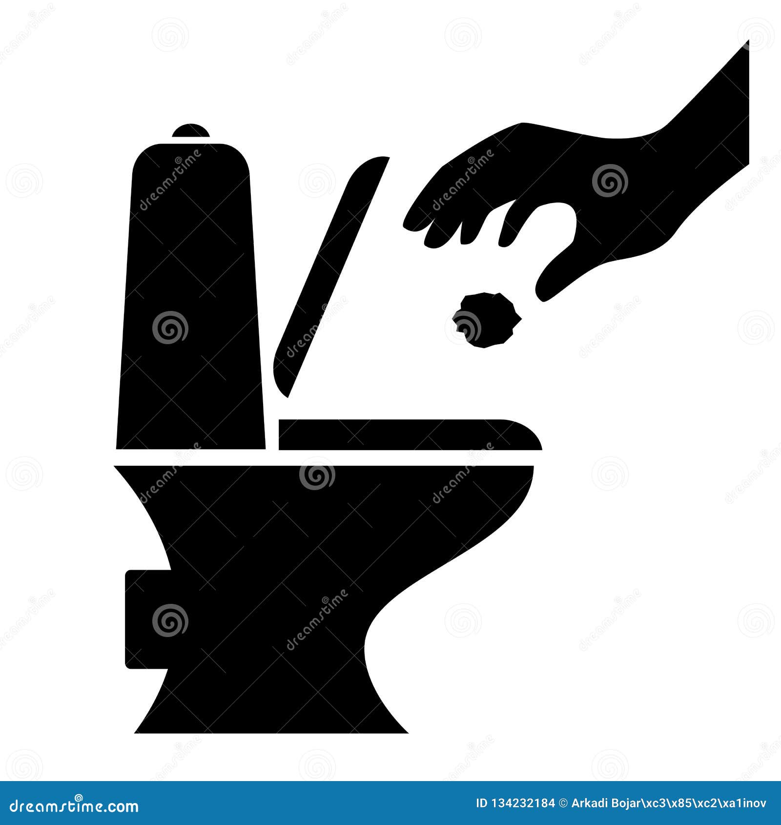 Hand Throwing Paper in Toilet Sign Stock Vector - Illustration of ... Hand Throwing Paper in Toilet Sign Stock Vector - Illustration of ...