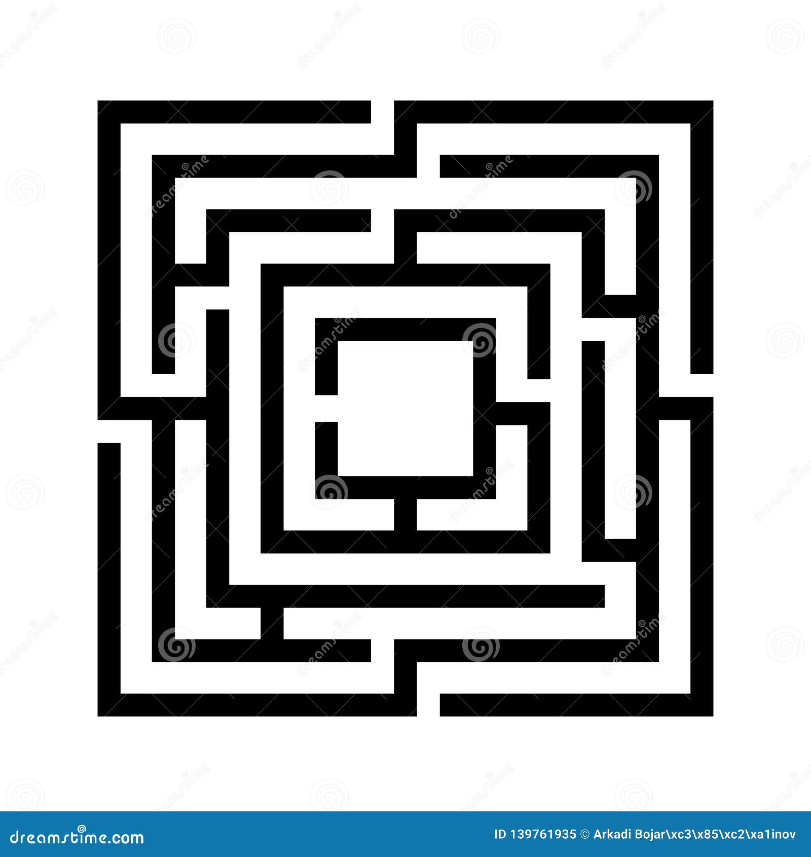 Labyrinth icon stock vector. Illustration of labyrinths - 139761935