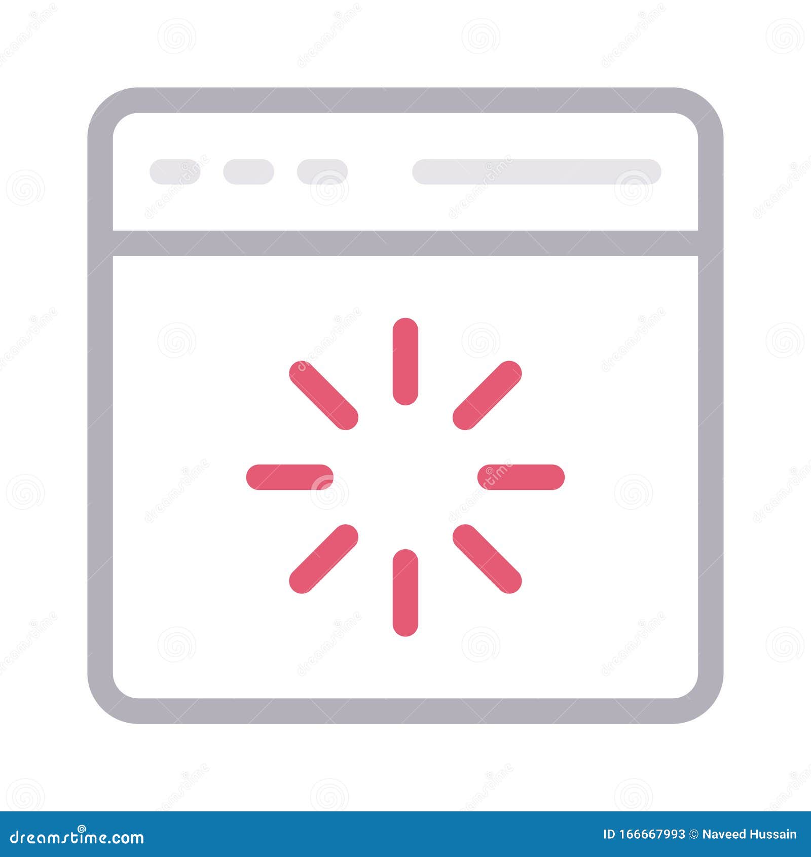 Web Loading Color Line Icon Stock Illustration - Illustration of ...