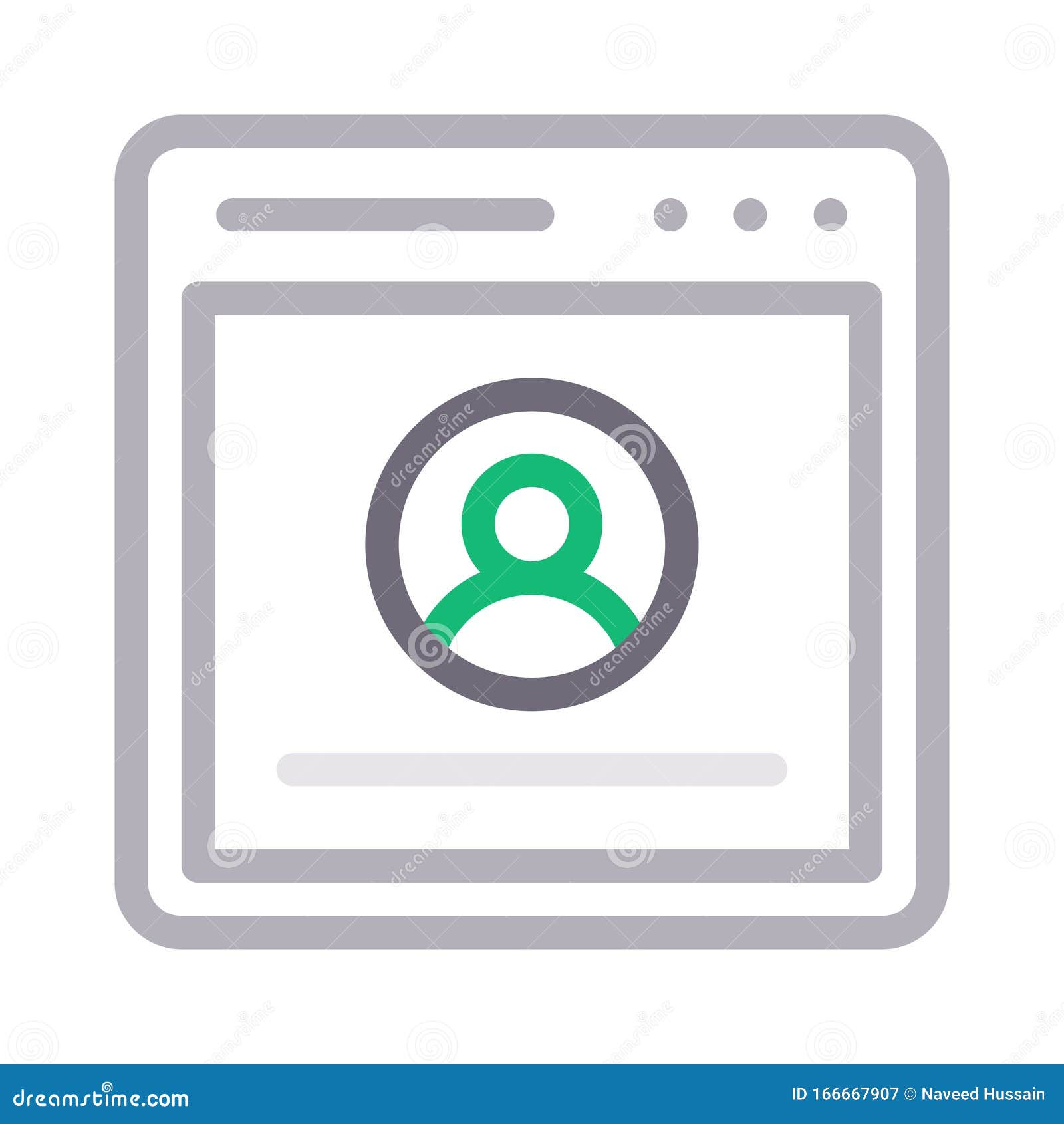 Web Login Vector Color Line Icon Stock Illustration - Illustration of ...