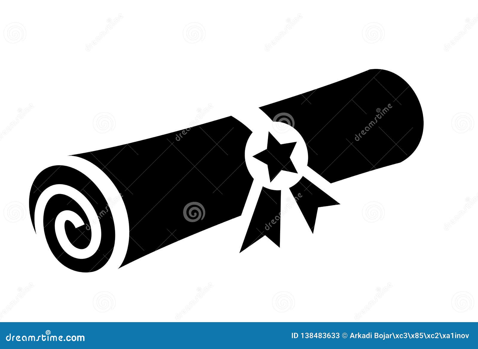 Rolled Up Map Icon. Trendy Flat Vector Rolled Up Map Icon On White ...