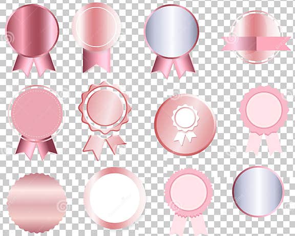 "Vibrant Pink Award Icons; Perfect for Highlighting Achievements and ...