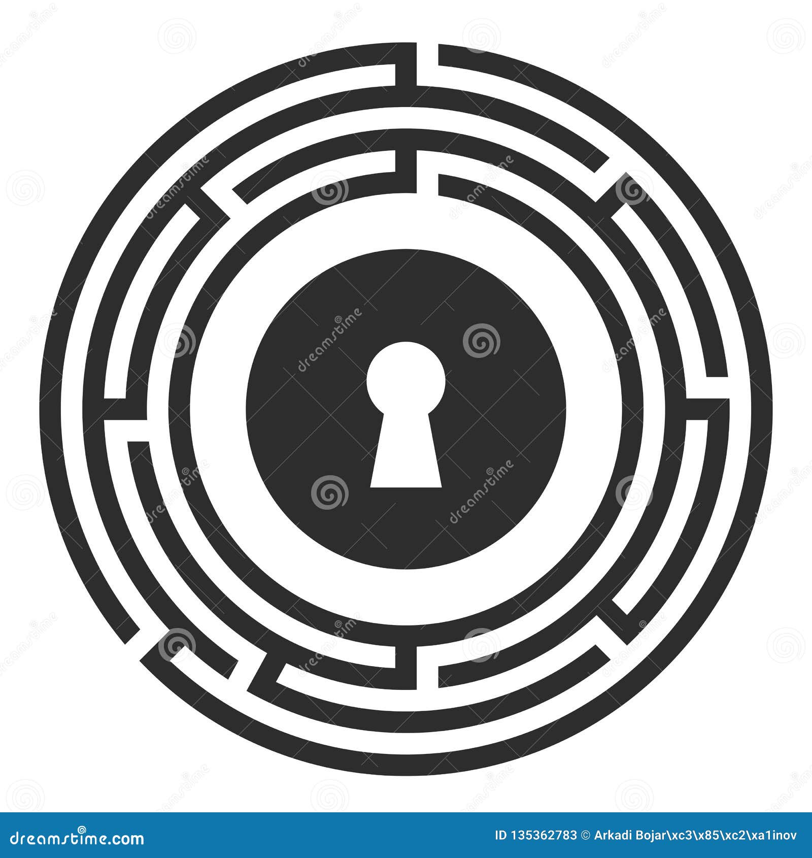 Quest abstract vector logo stock vector. Illustration of escape - 135362783