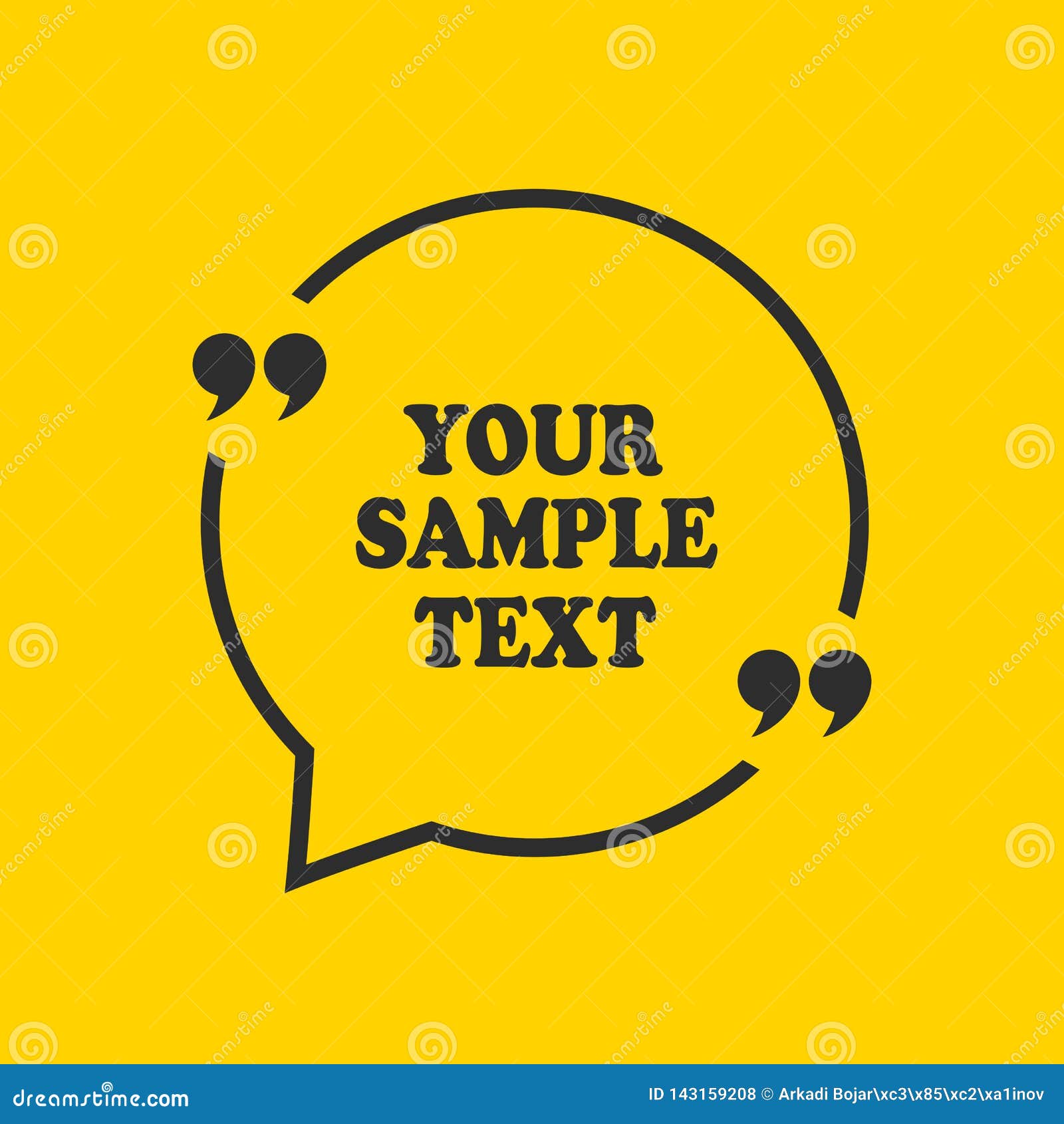 Quote Frame for Sample Text Stock Vector - Illustration of icon ...