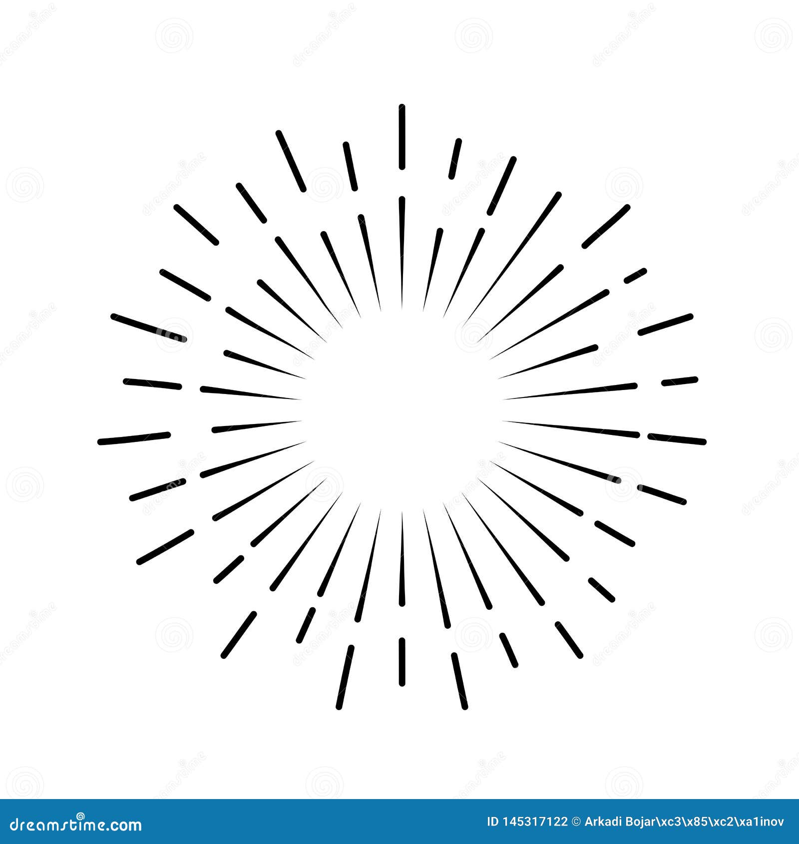 Star burst icon stock vector. Illustration of emanation - 145317122