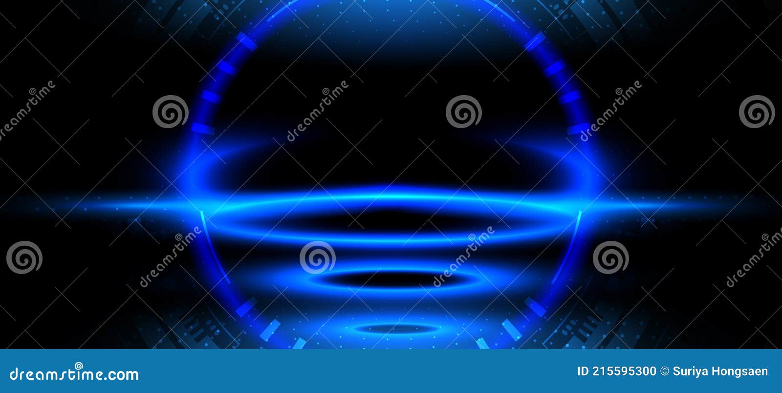 Technology Background, Color and Waves of the Future Stock Illustration ...
