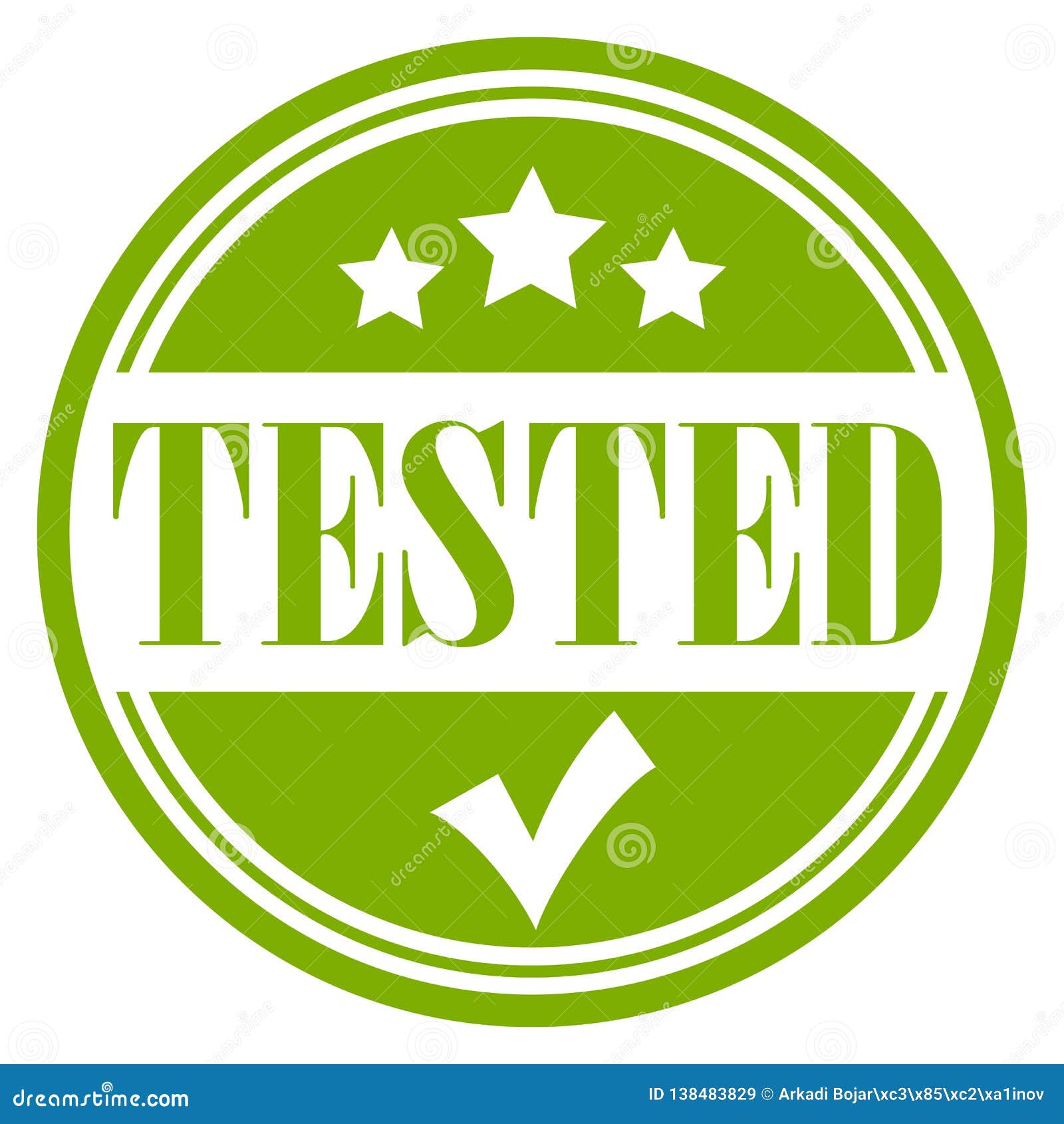 Tested and approved stamp stock vector. Illustration of approved ...