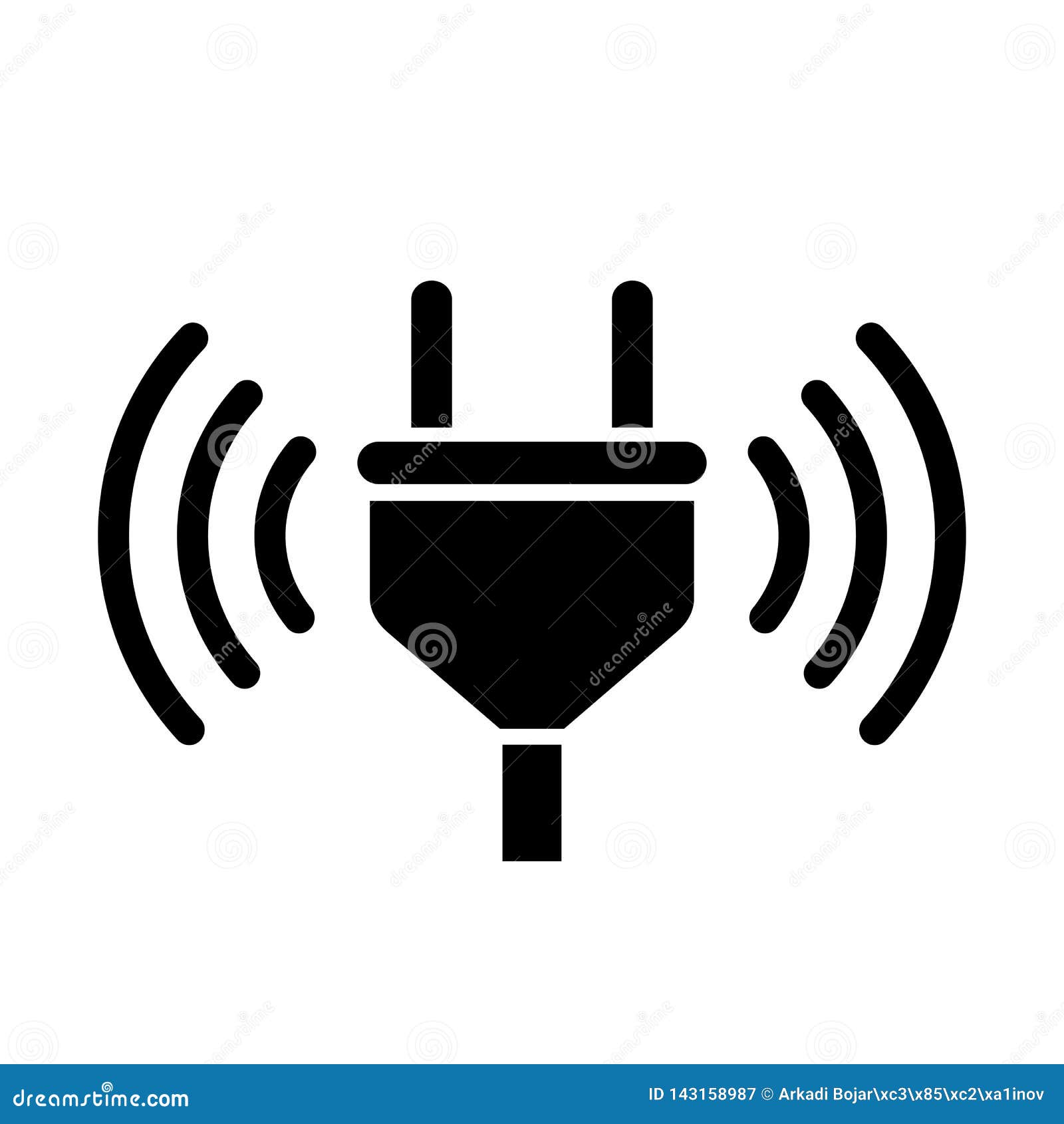 Wireless Charging Vector Icon Stock Vector - Illustration of logo, cell ...