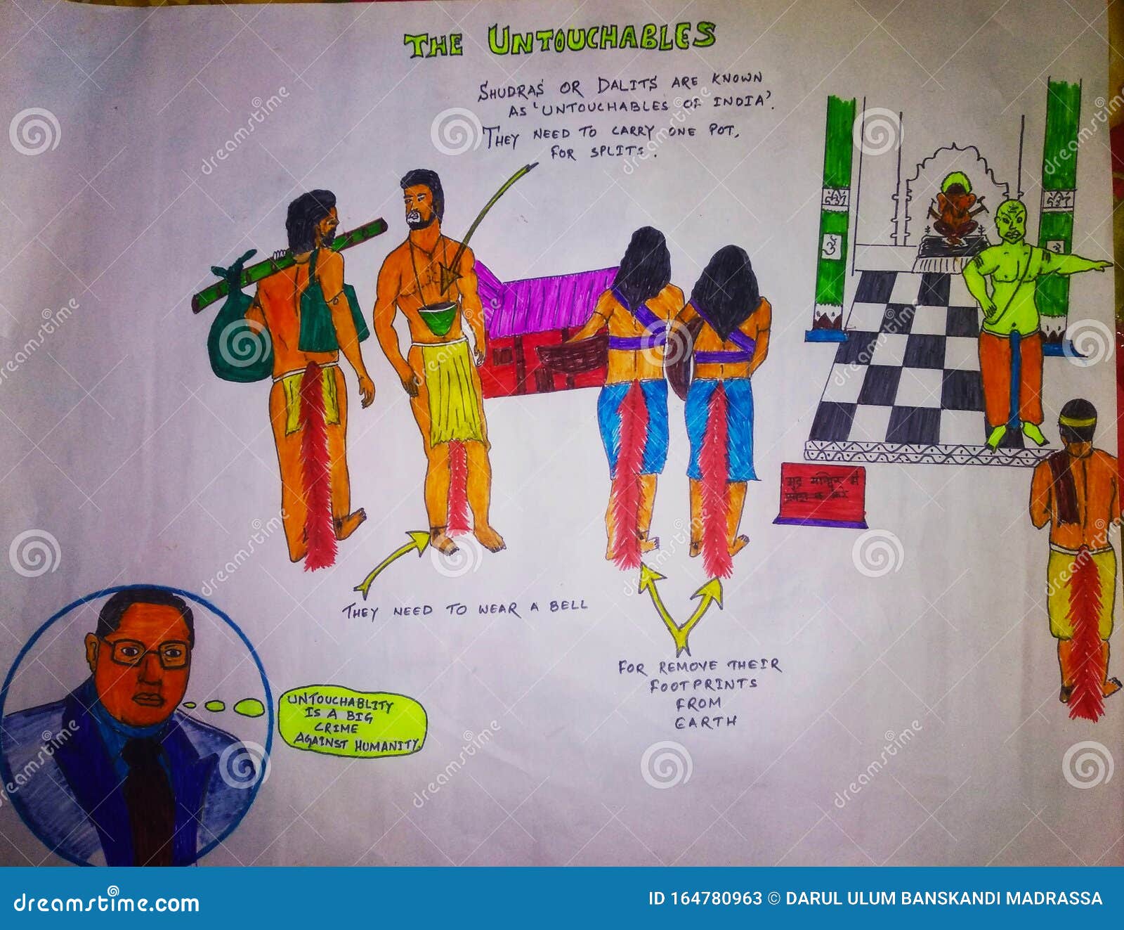 The Untouchables stock image. Image of hindu, ambedkar - 164780963
