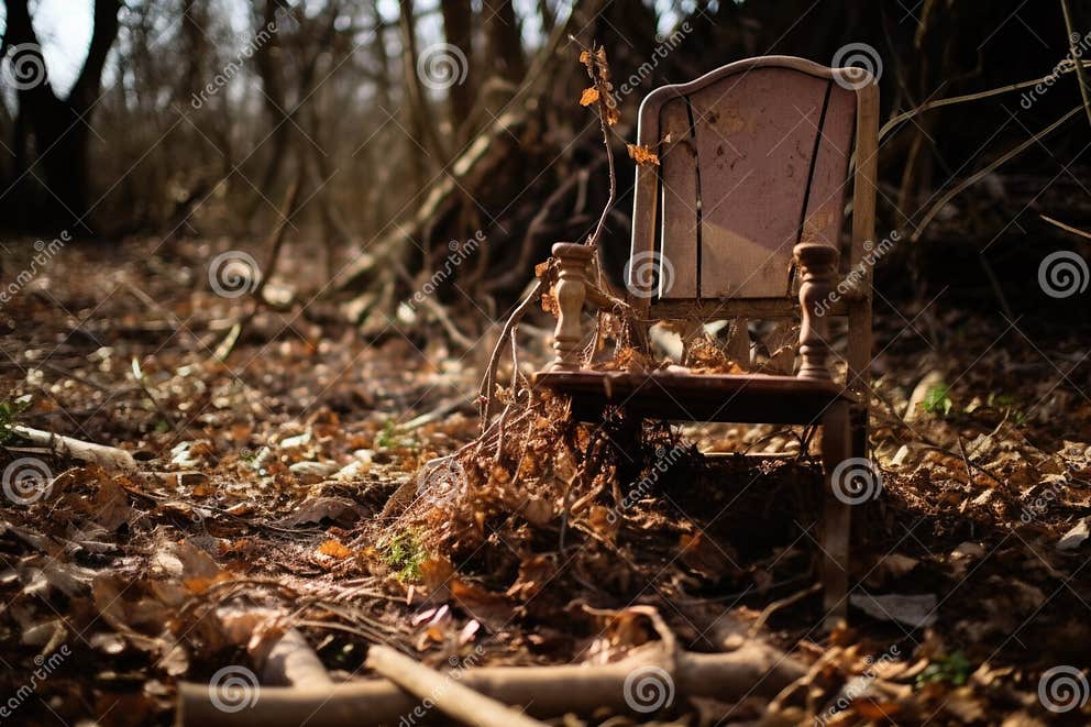 An Untouched Chair Left at a Grave Stock Photo - Image of stillness ...