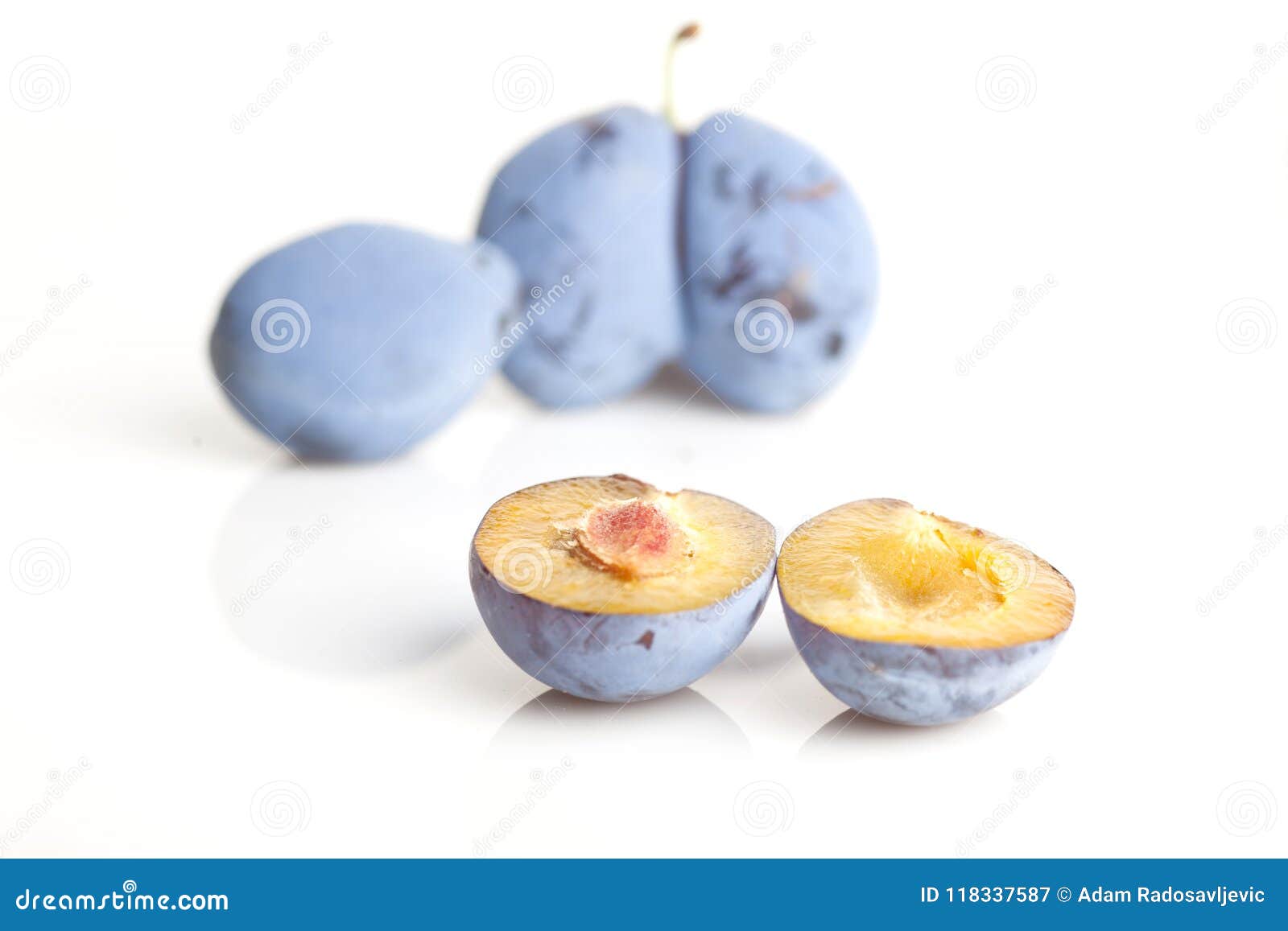 Untouched Plum Fruit with Original Color Streight from Free Stock Image ...