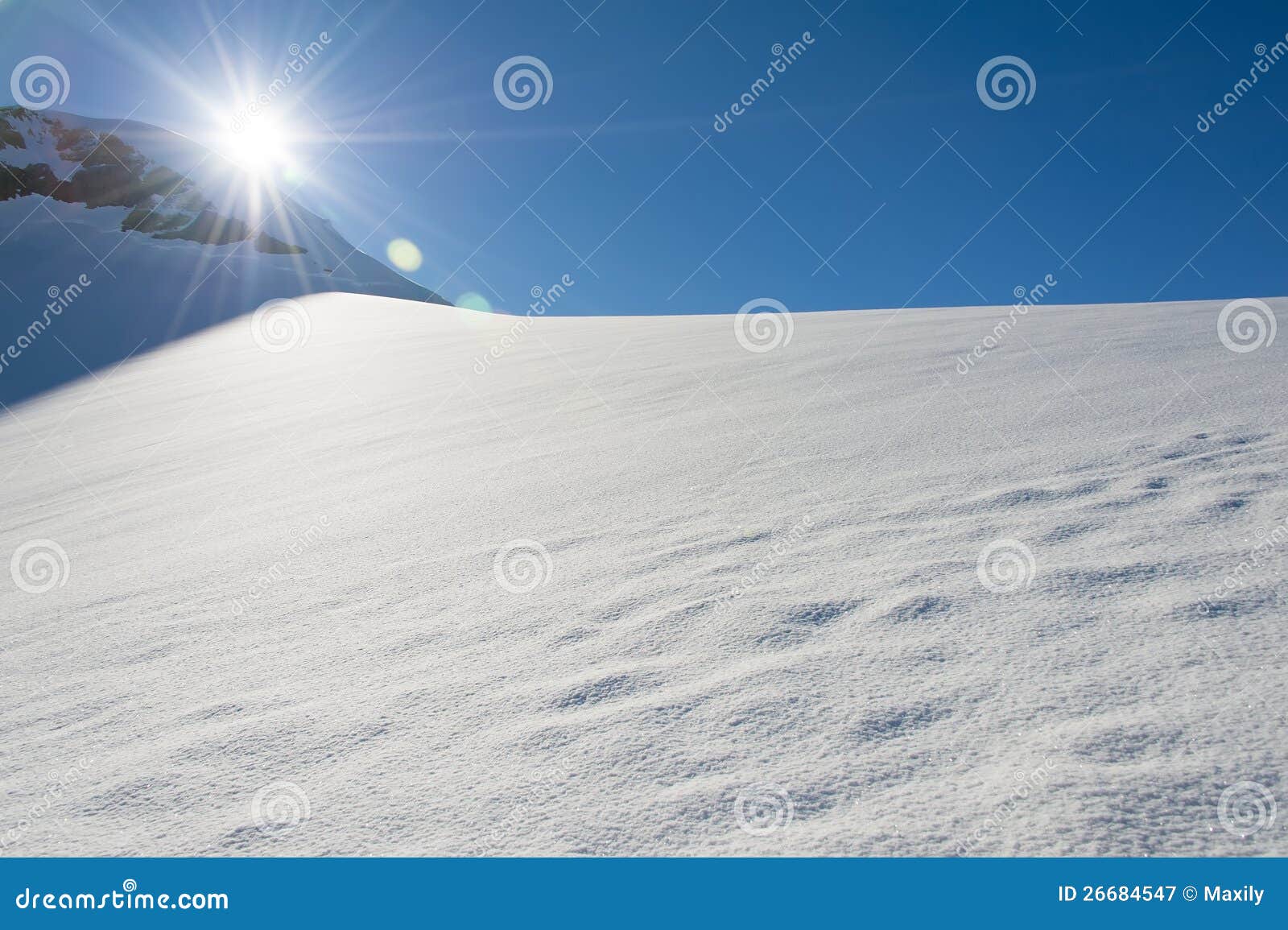 Untouched Sunny Snow Hill in Antarctica Stock Image - Image of future ...