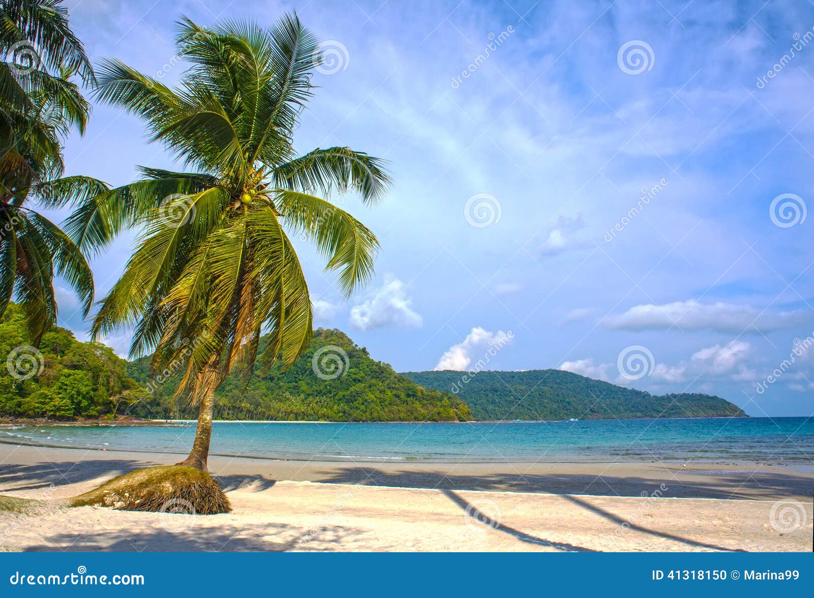 Untouched Tropical Beach in Thailand Stock Photo - Image of ocean ...