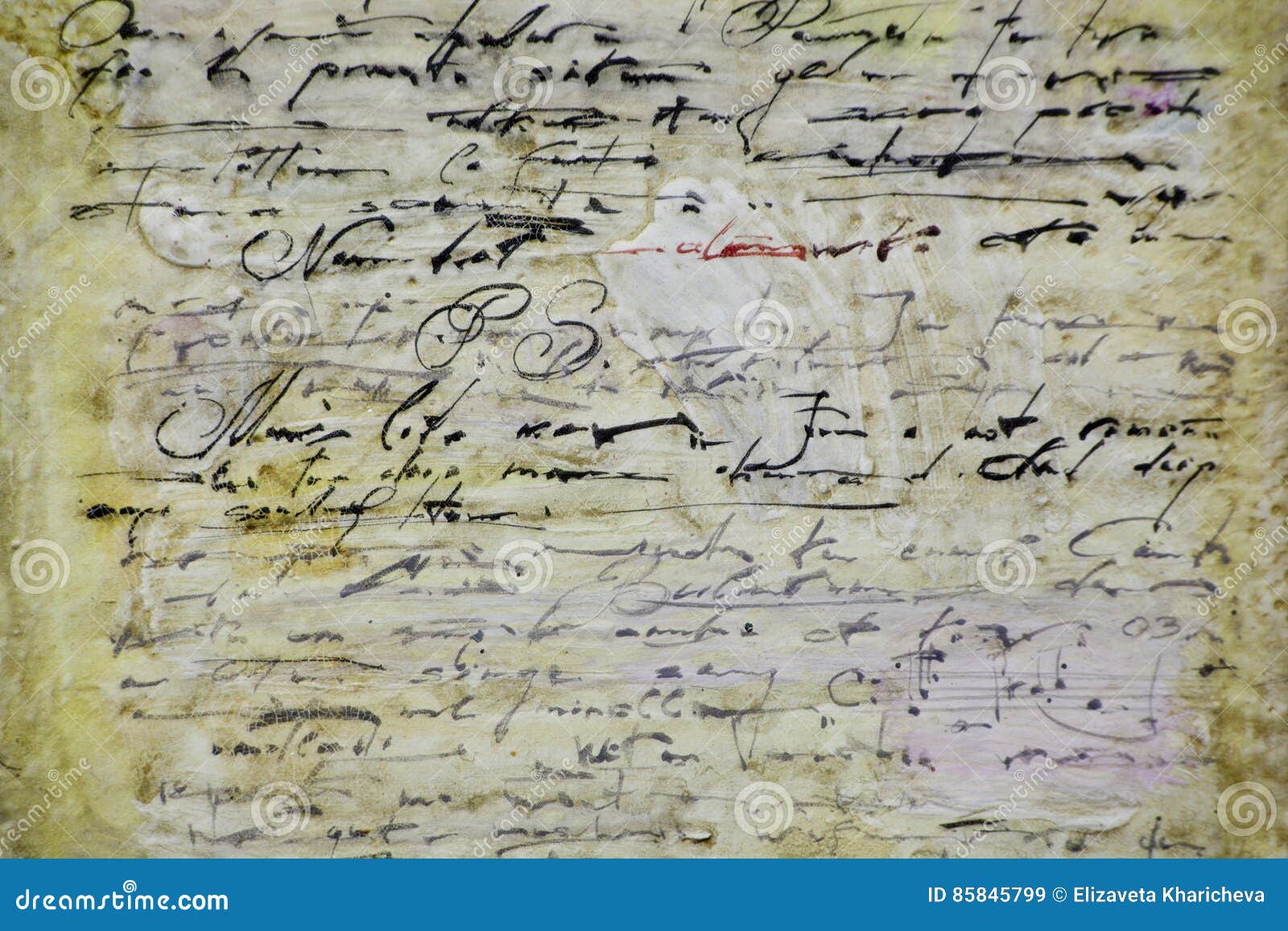 Ancient Parchment Writing