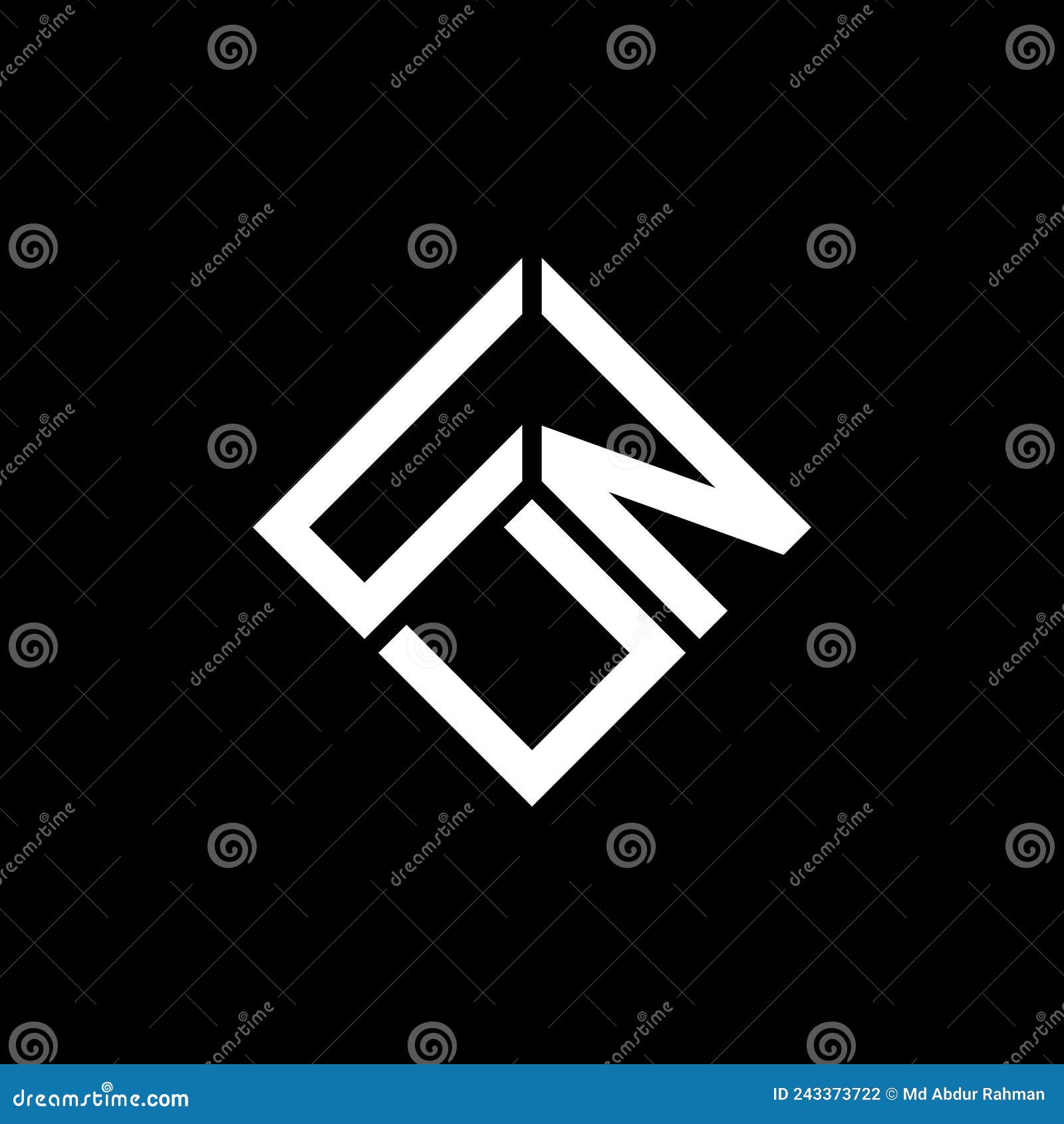 UNU Letter Logo Design on Black Background. UNU Creative Initials ...