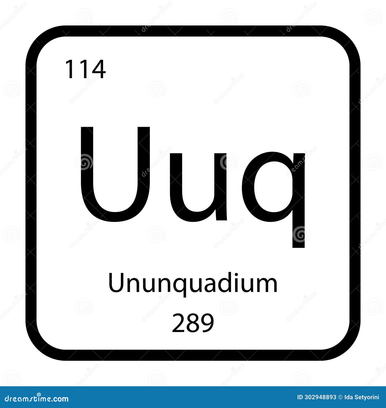 Ununquadium icon vektor stock illustration. Illustration of icon ...