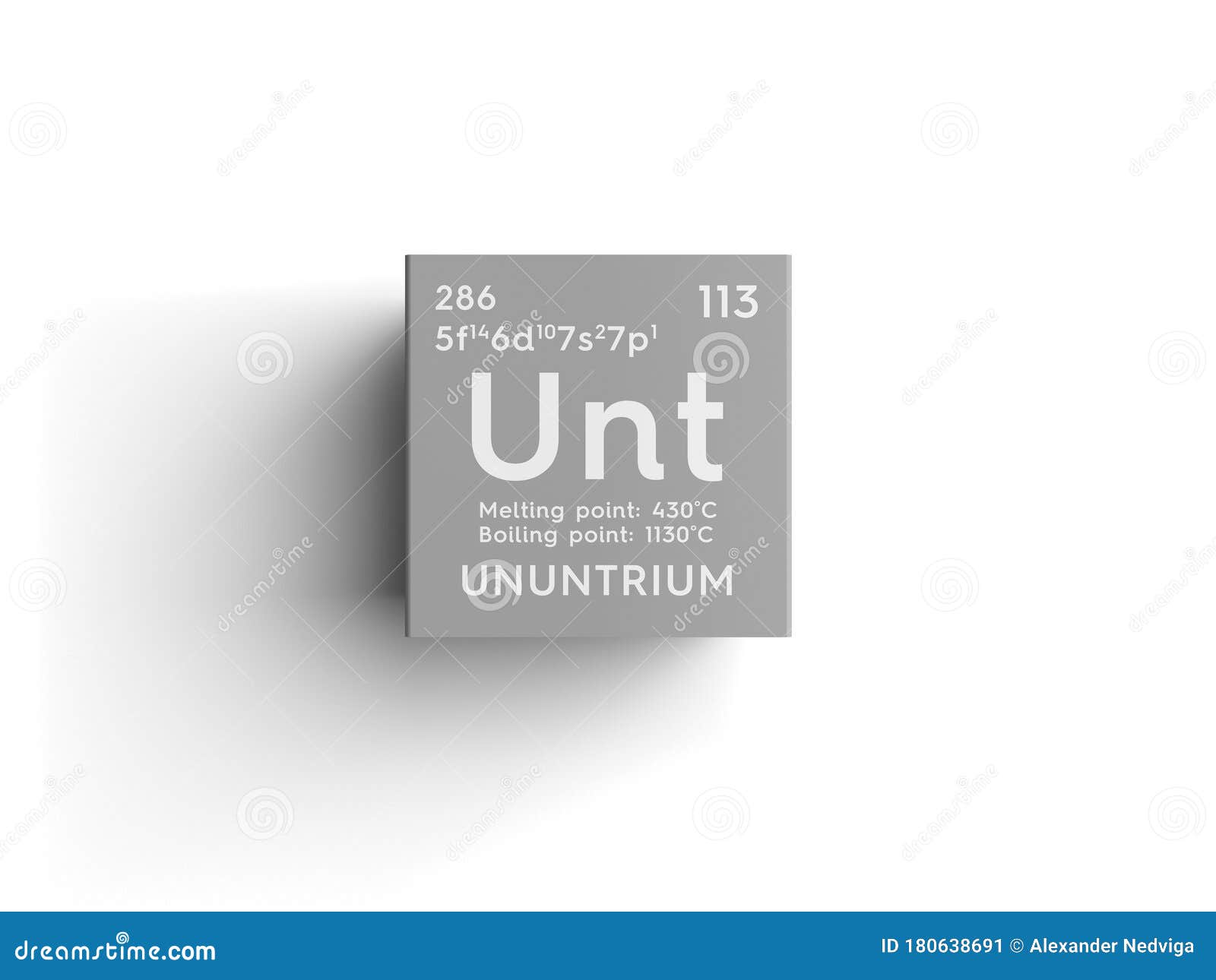 Ununtrium. Post-transition Metals. Chemical Element of Mendeleev S ...