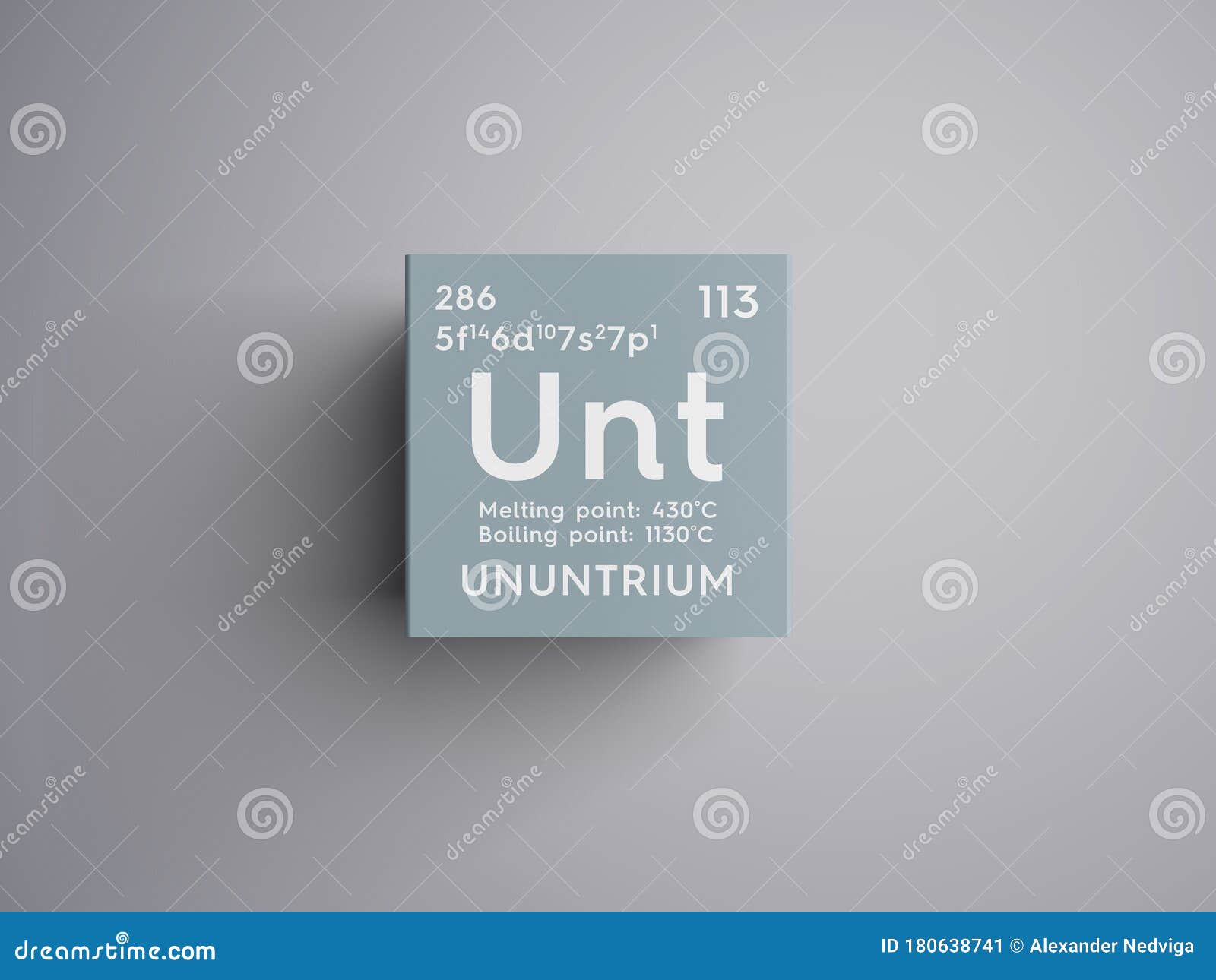 Ununtrium Periodic Table Of Elements Royalty-Free Stock Photography ...