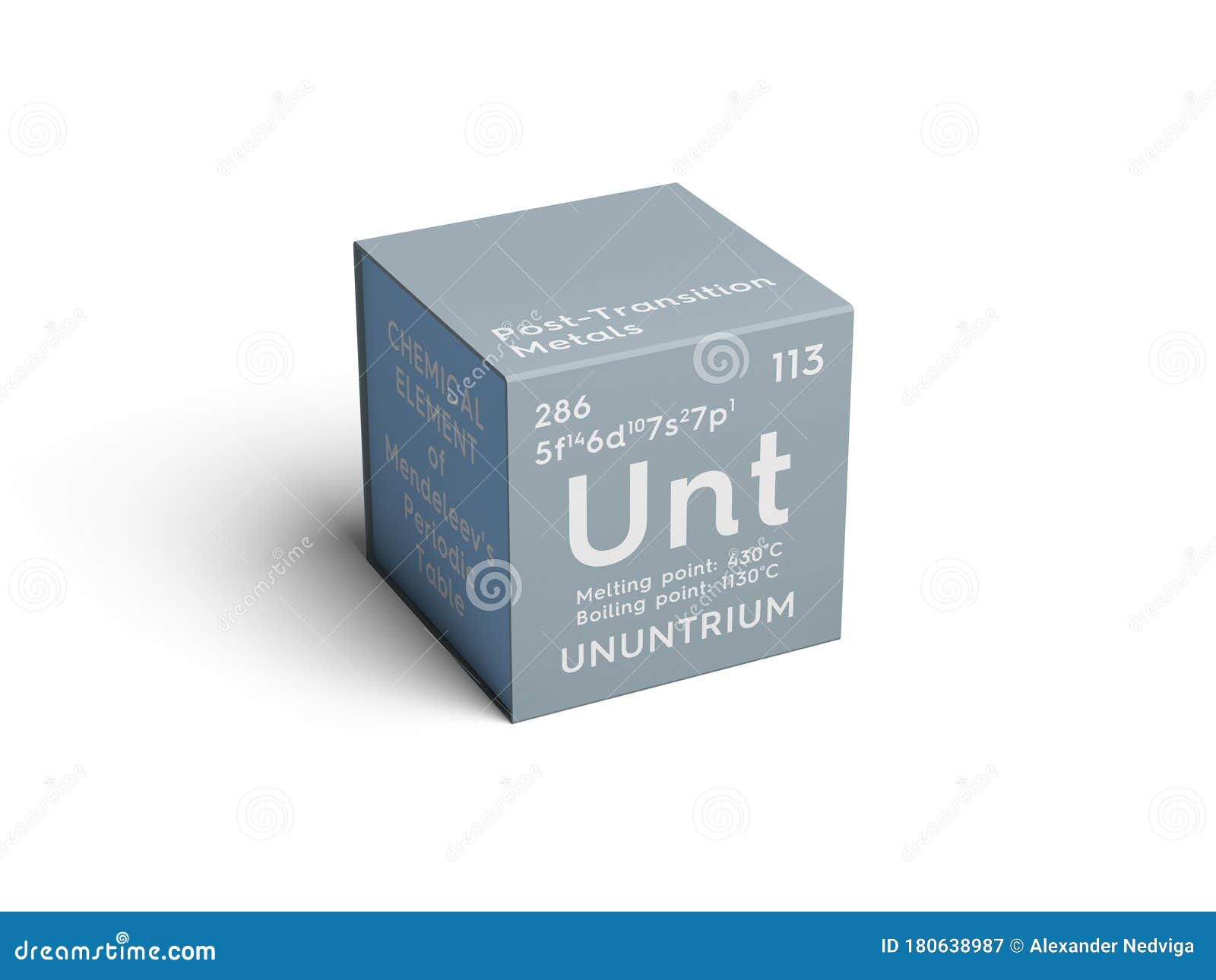 Ununtrium. Post-transition Metals. Chemical Element of Mendeleev S ...