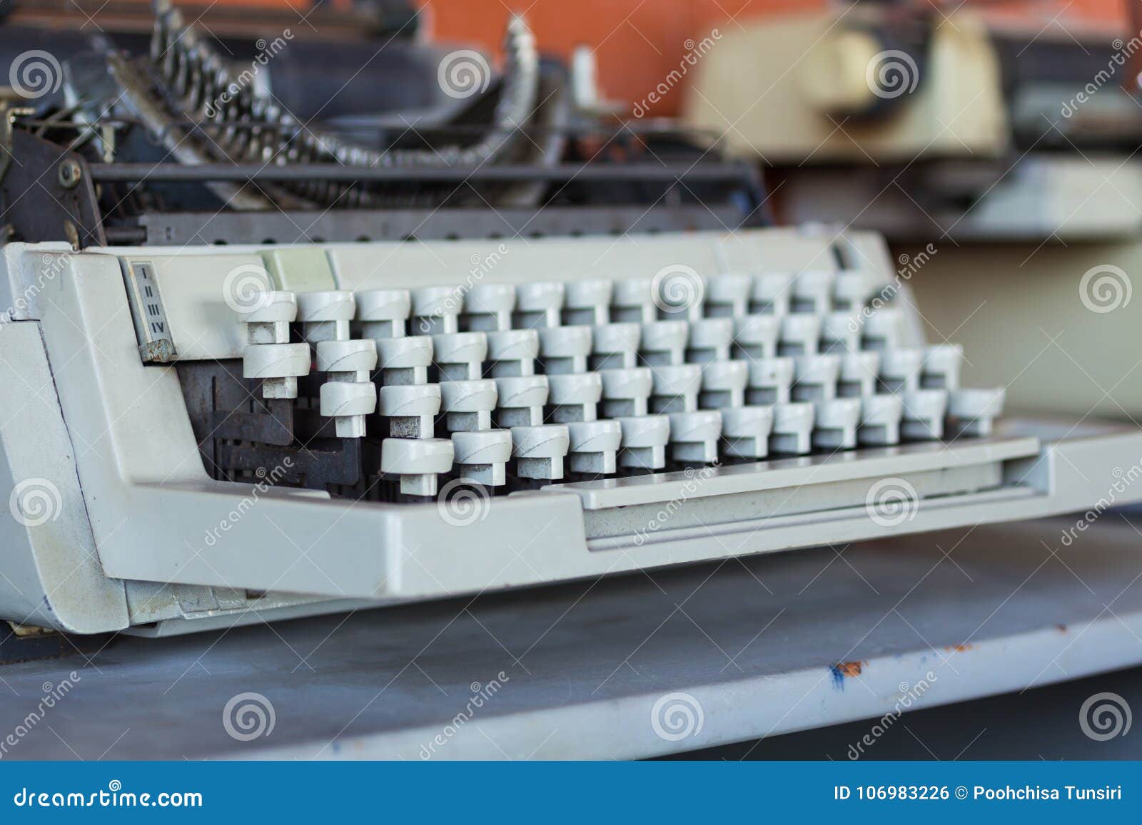 Unused Typewriter. the First is To Develop a Computer Keyboard Stock ...