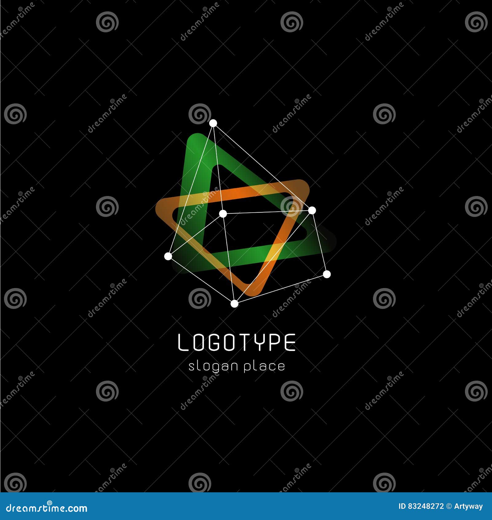 Unusual Abstract Geometric Shapes Vector Logo. Circular, Polygonal ... Unusual Abstract Geometric Shapes Vector Logo. Circular, Polygonal ...