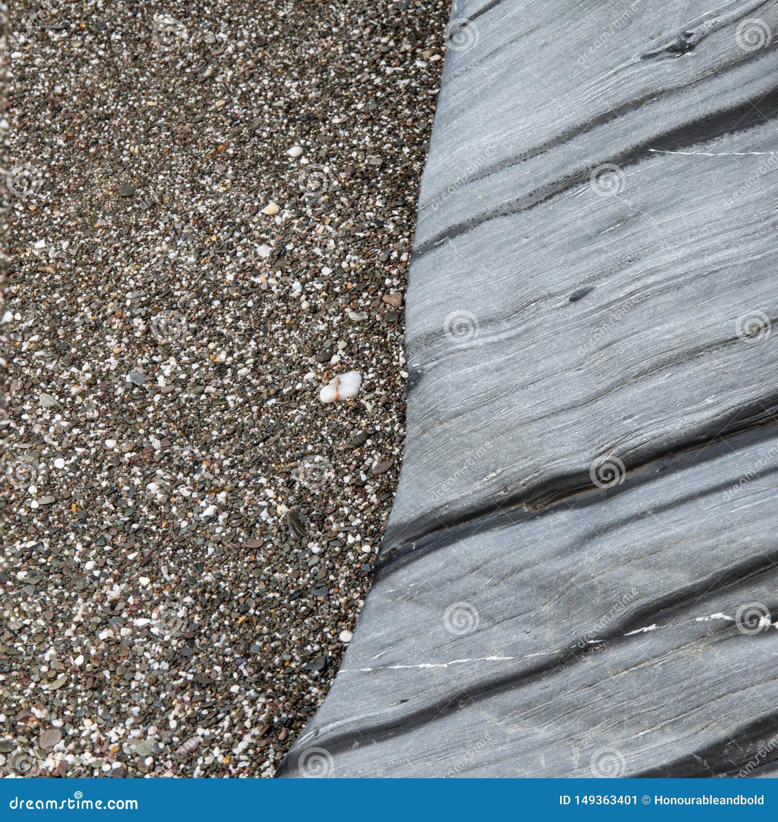 Unusual Abstract Landscape Image of Rock Texture on Beach Stock Image ...