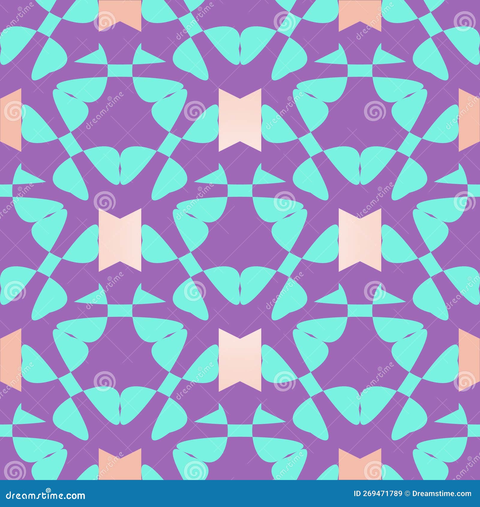 Wallpaper or Fabric in a Seamless Pattern Stock Vector - Illustration ...