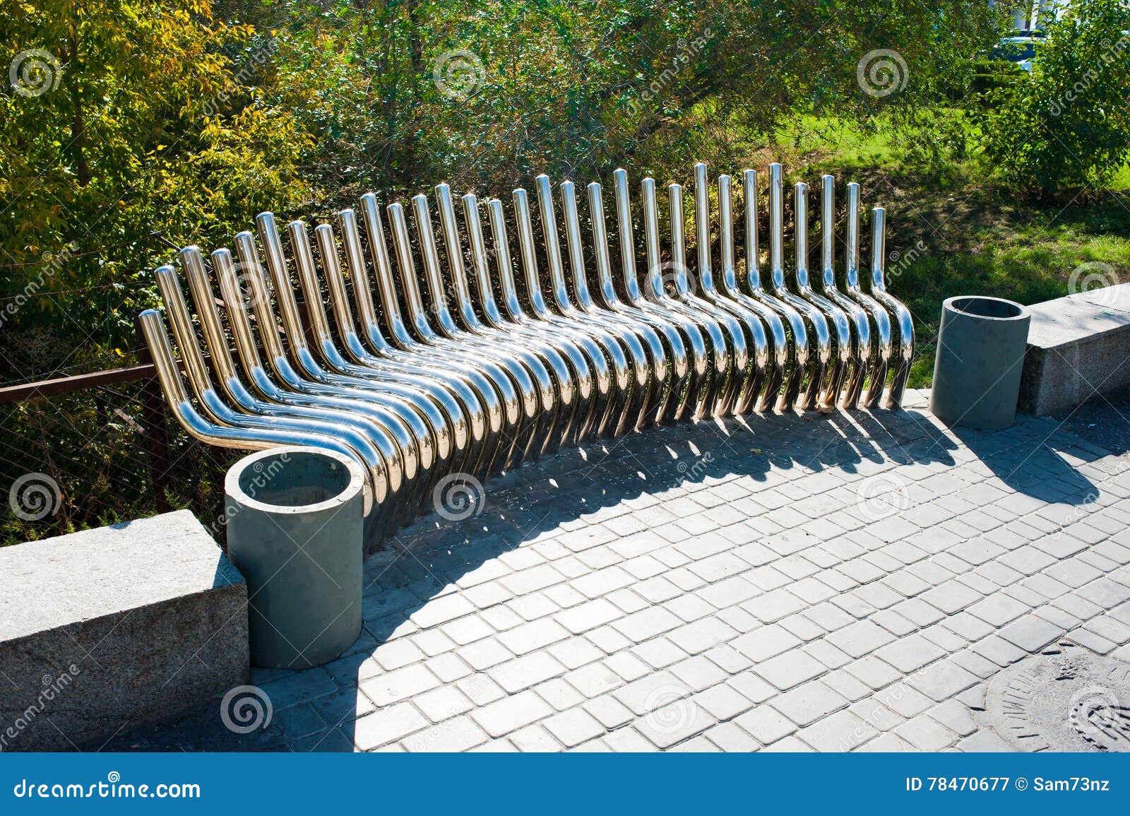 Unusual bench stock image. Image of unconventional, pavement - 78470677