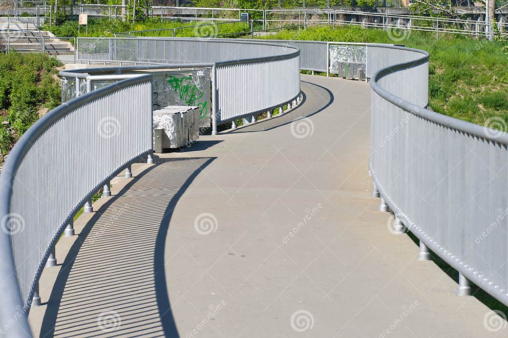 Unusual bridge stock photo. Image of direction, sidewalk - 23954536