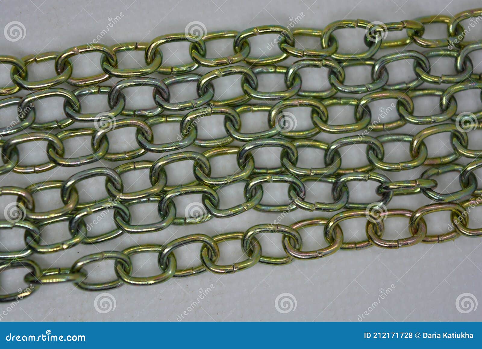 Unusual Bright Metal Chains with Overflows Located Chaotic Way on a ...