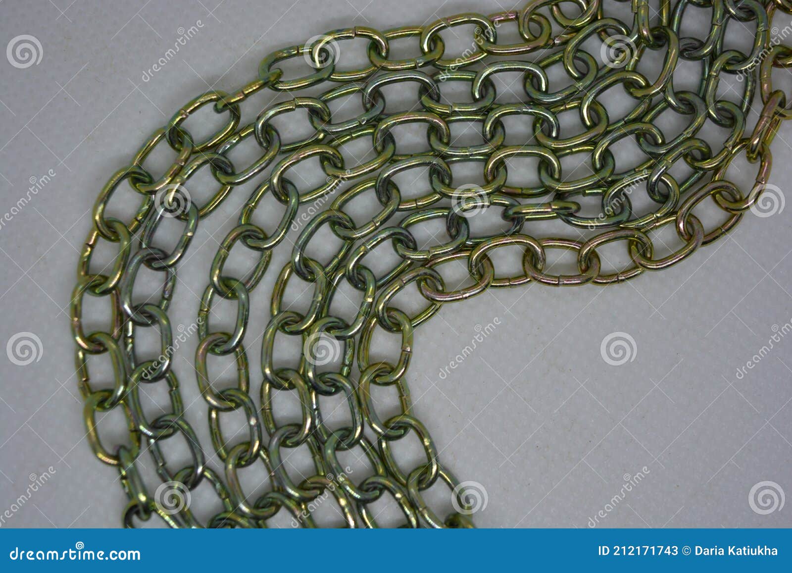 Unusual Bright Metal Chains with Overflows Located Chaotic Way on a ...
