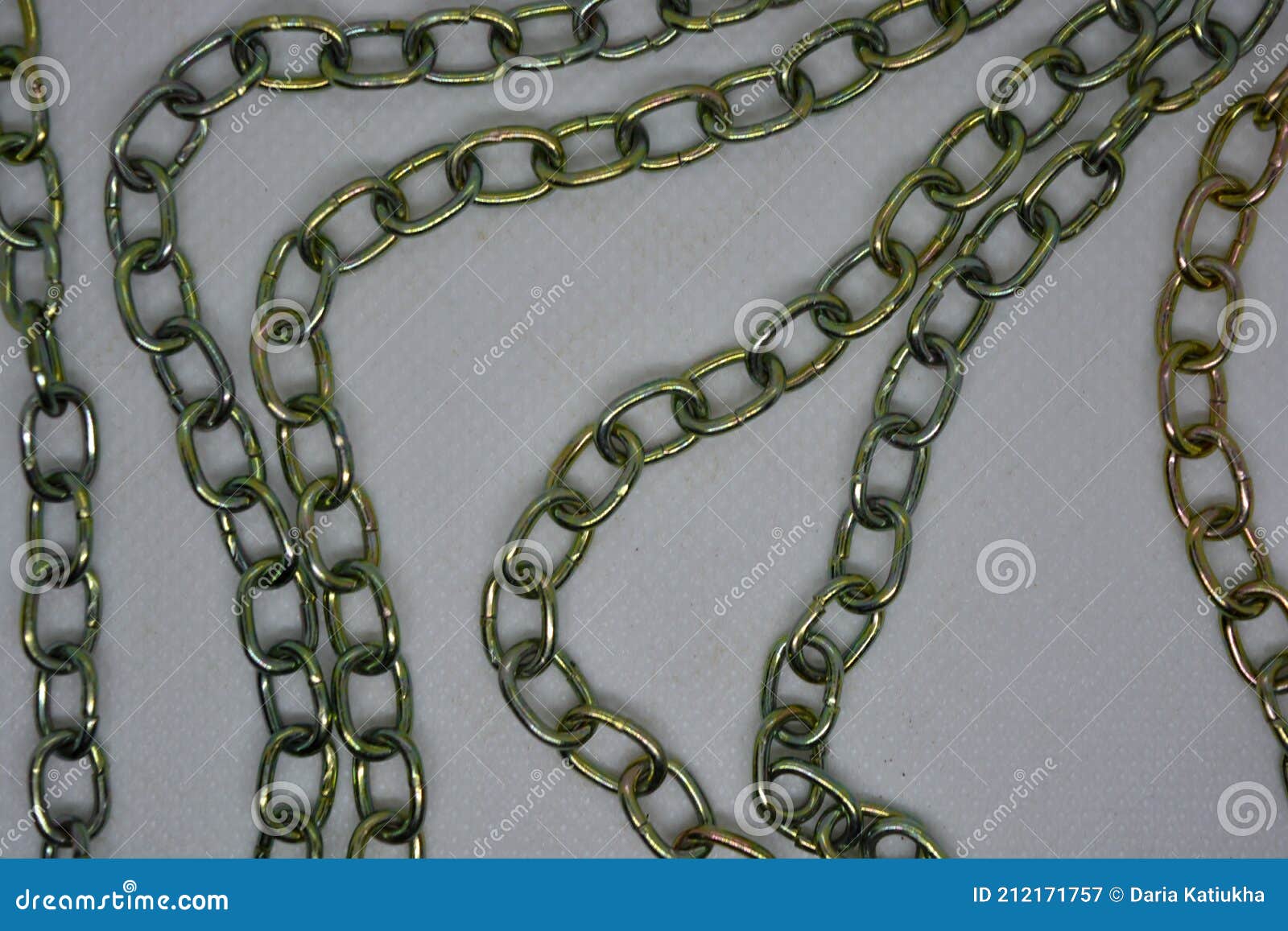 Unusual Bright Metal Chains with Overflows Located Chaotic Way on a ...