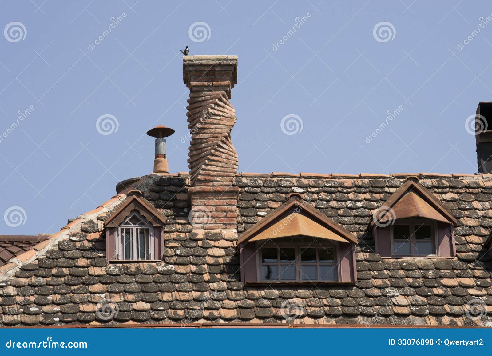 Unusual chimney stock photo. Image of abstract, house - 33076898